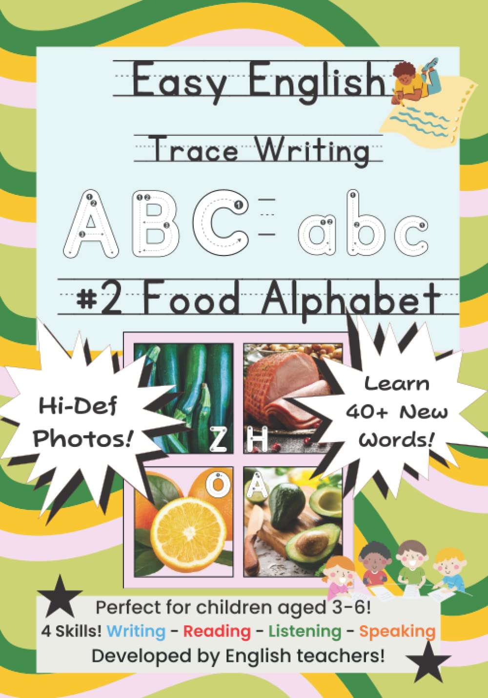 Buy Easy English Trace Writing: #2 Food Alphabet (Easy English Trace ...