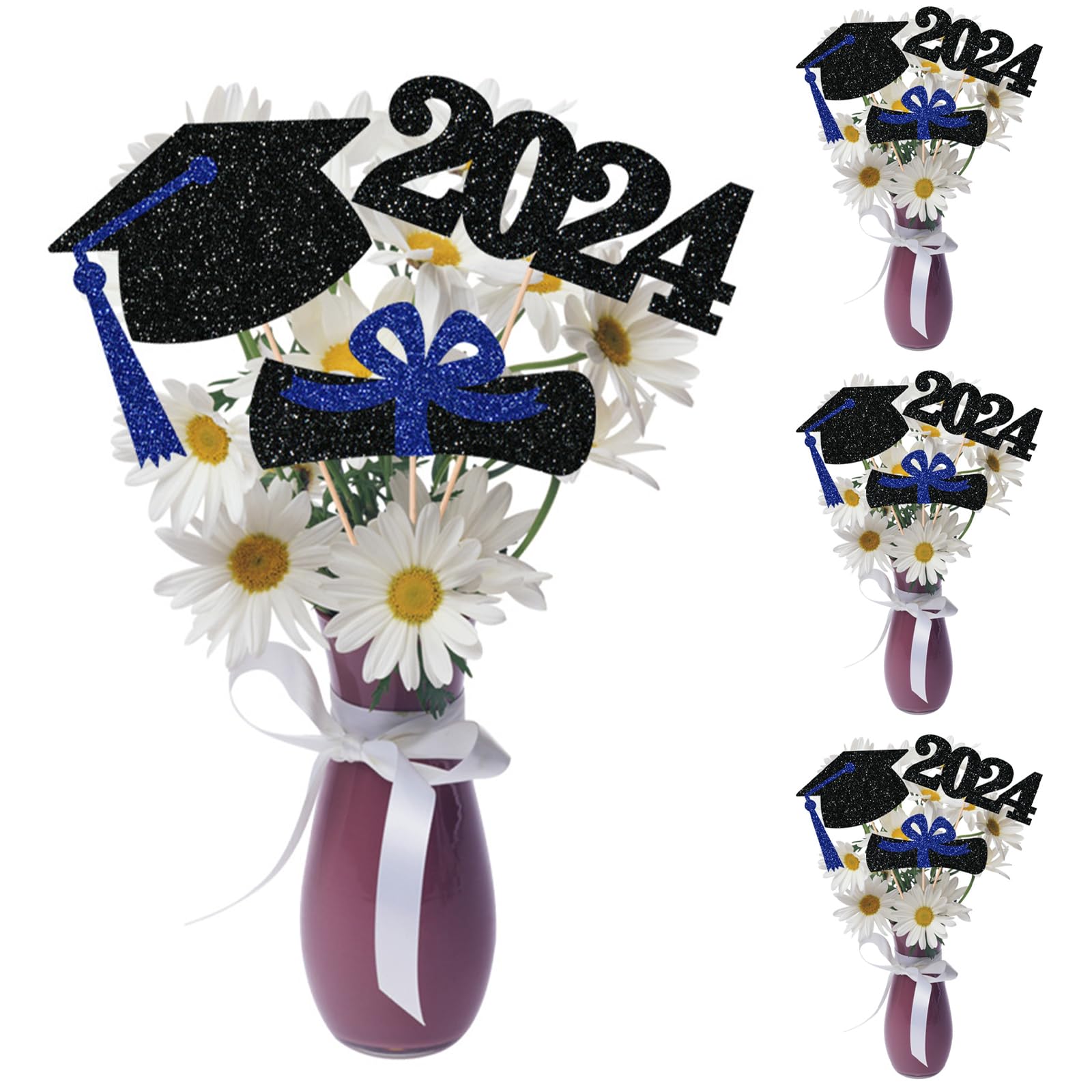 Amazon.com: 2024 Graduation Centerpieces for Tables Toppers 12PCS ...
