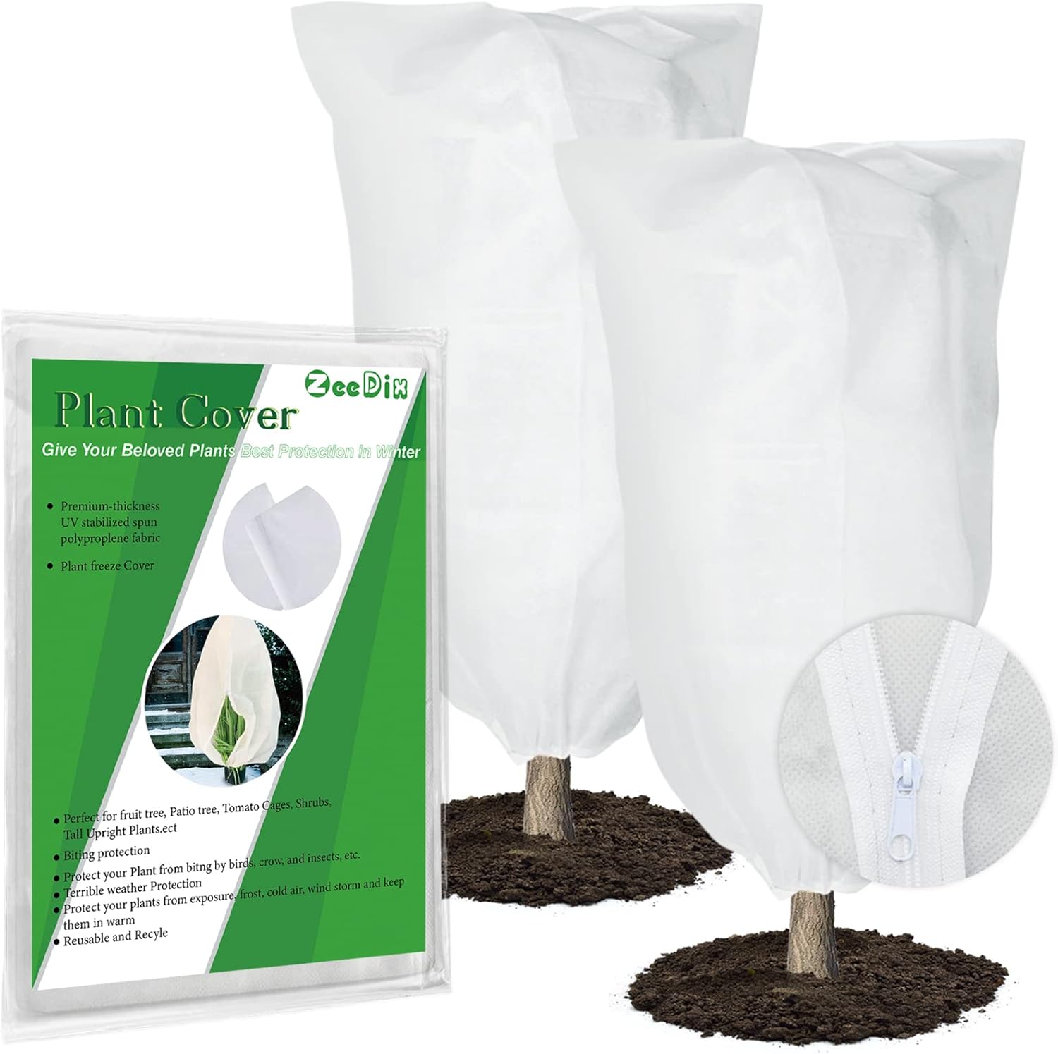 Amazon.com : ZeeDix 2 Pack Plant Covers Freeze Protection- 71'' × 83 ...