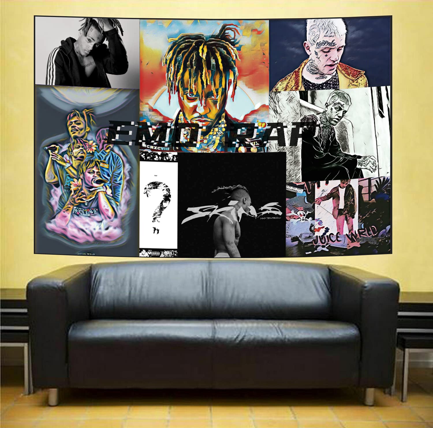 Buy Psychedelic Rapper Tapestry Wall Hanging Boutique Hippie Art ...