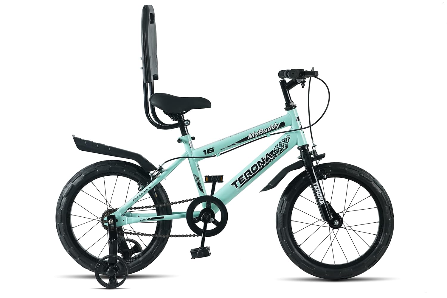 Buy The Faster My Buddy Kids Cycle 16T with Training Wheels (SEMI-Assembled) for Boys and Girls ...