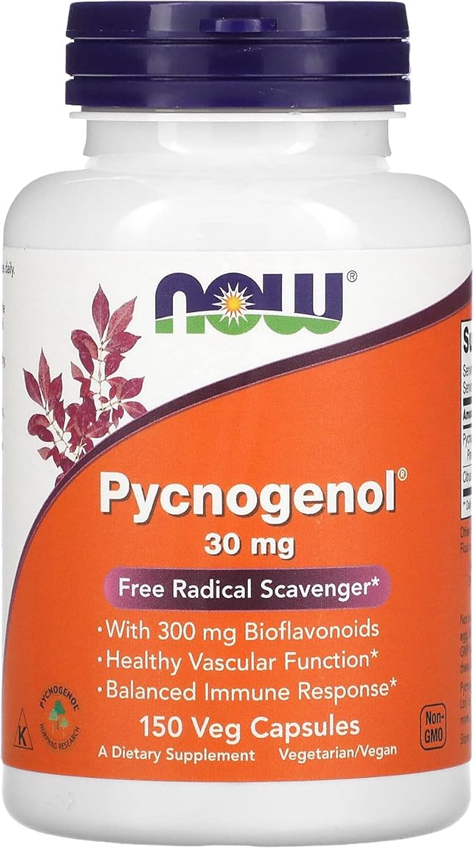 Amazon.com: NOW Supplements, Pycnogenol 30 mg (a Unique Combination of ...