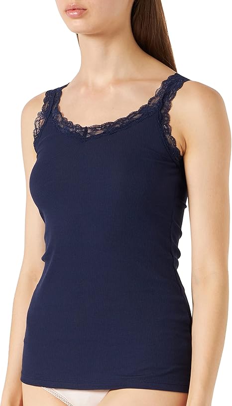 Iris & Lilly Women's Cotton Modal Vest Top, Pack of 2 : Amazon.co.uk ...