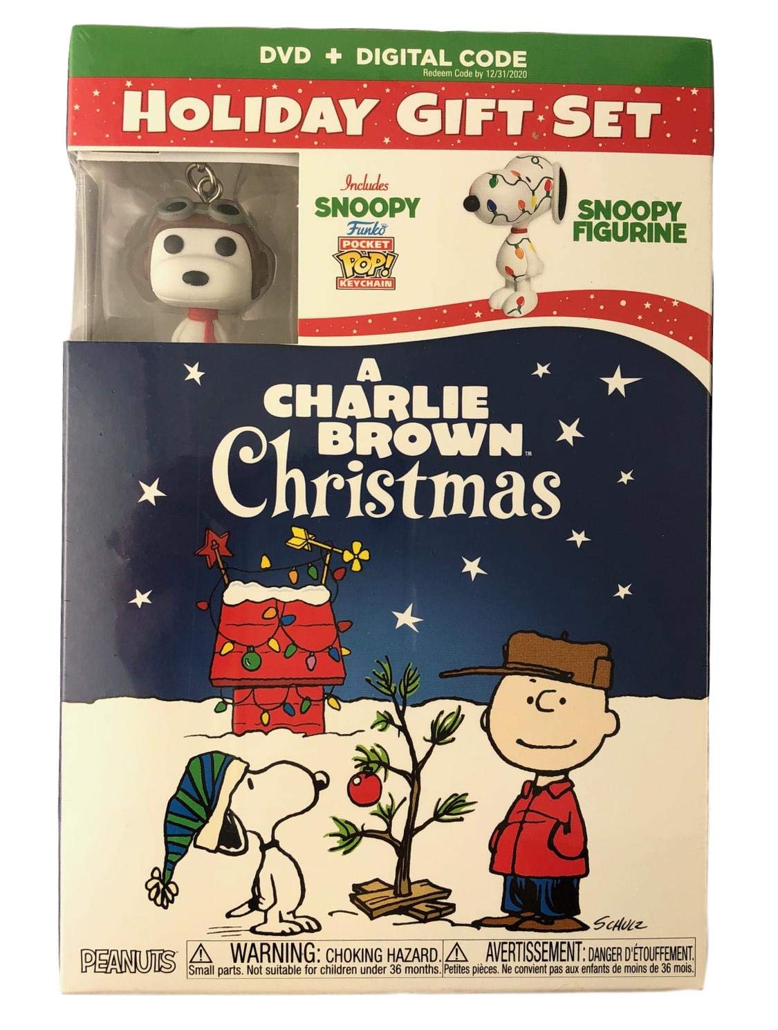 Amazon.com: Hoilday Charlie Brown Christmas Dvd and Snoopy Figurine and ...