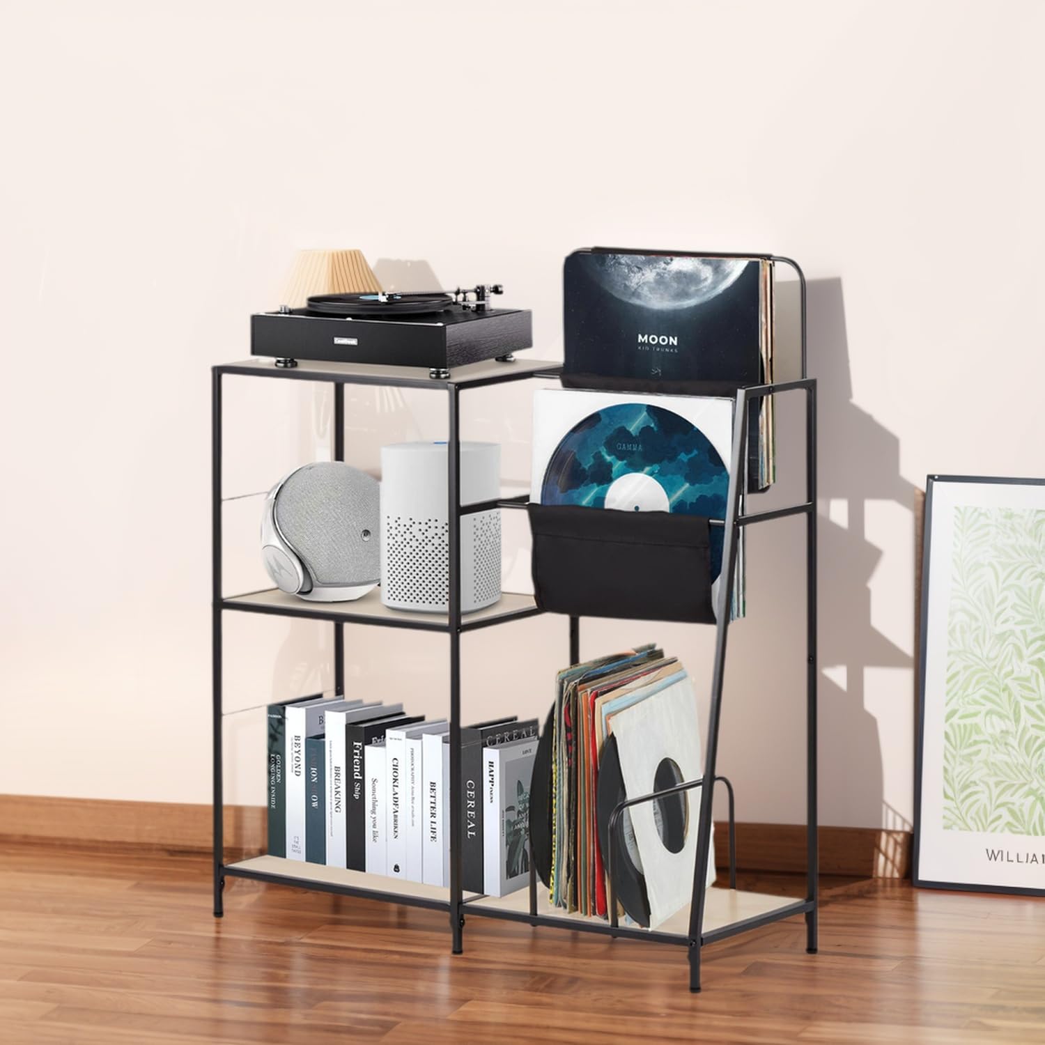 Amazon.com: fusehome Record Player Stand, Turntable Stand Holds Up to ...