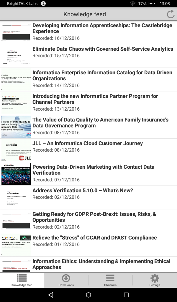 BrightTALK - App on Amazon Appstore