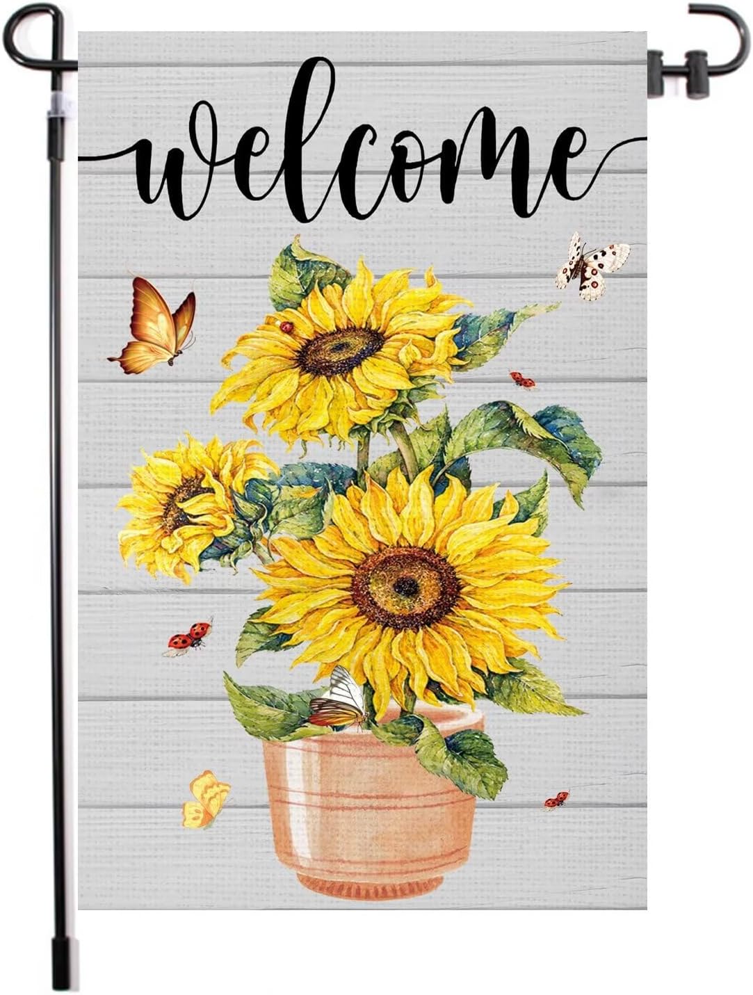 Amazon.com : Hnayet Welcome Garden Flags, Small Outdoor Yard Flag for ...