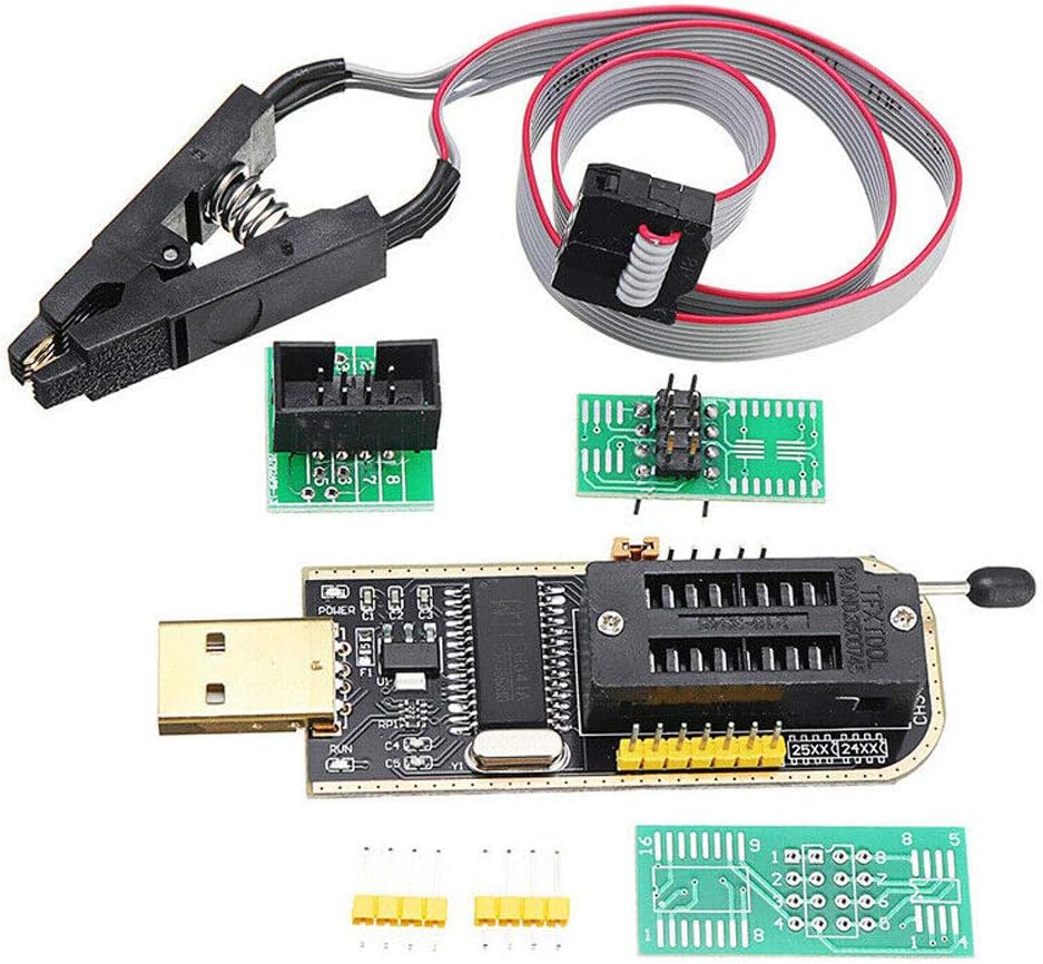 Amazon.com: USB Programmer CH341A LCD Burner Chip 24 EEPROM BIOS Writer ...