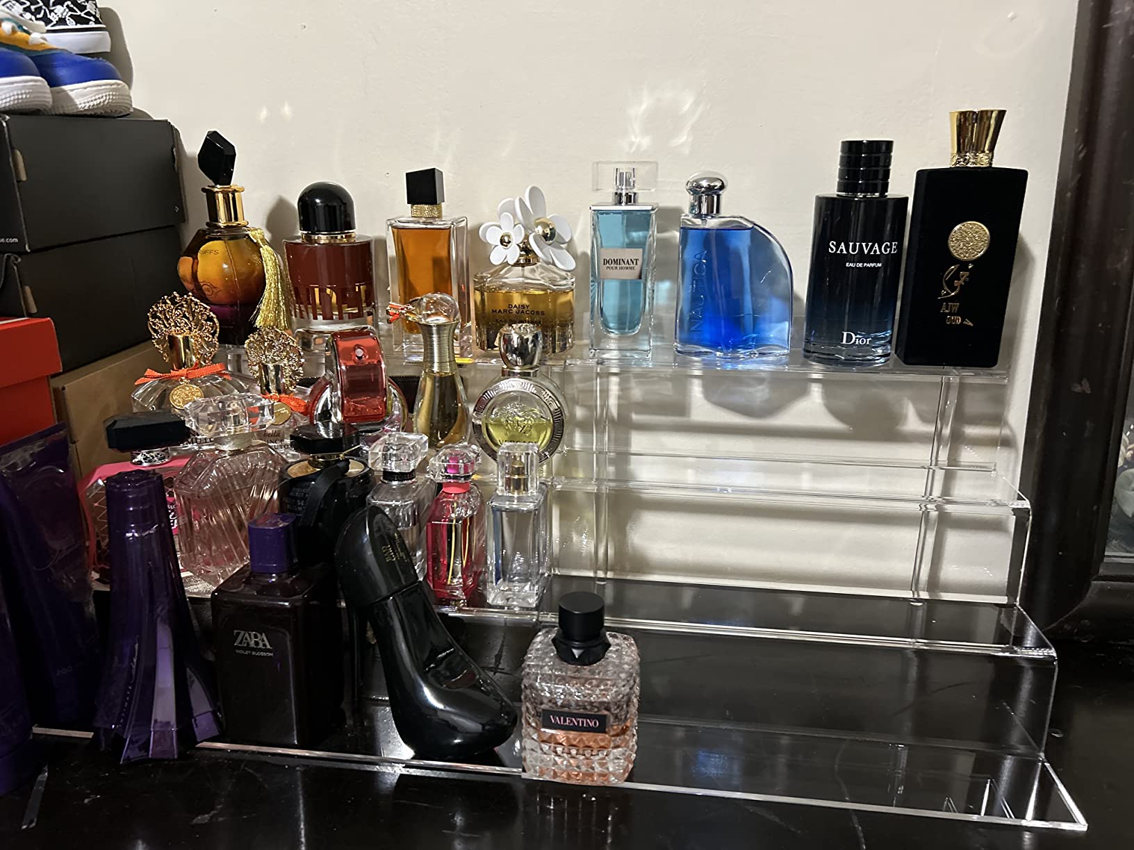 $4/mo - Finance BYCY Display Stand 4 Tier Clear Display Riser 2 Pack ...