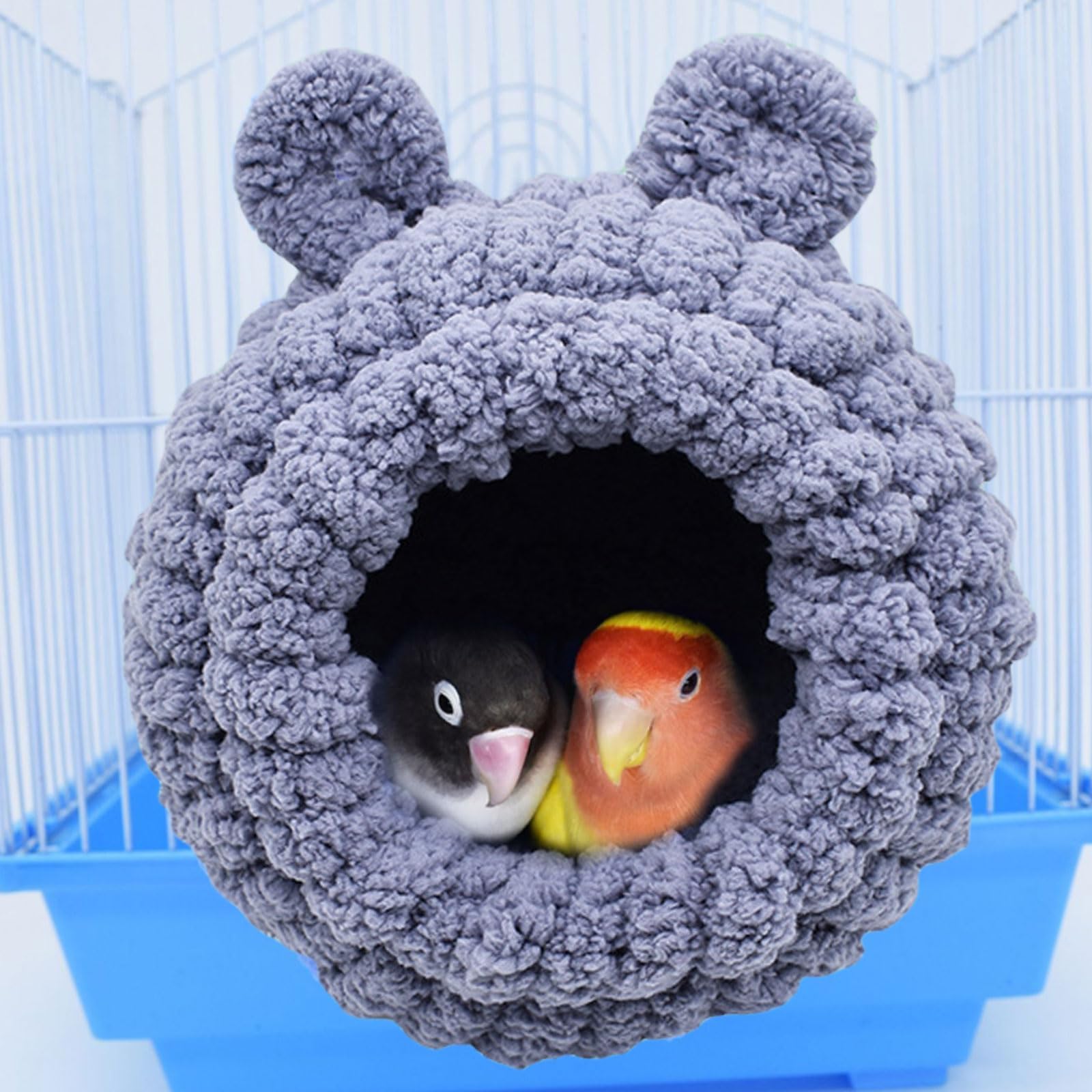 Bird Nest, Winter Warm Bird Nest House Parrot Bed Snuggle Hut for Cage ...