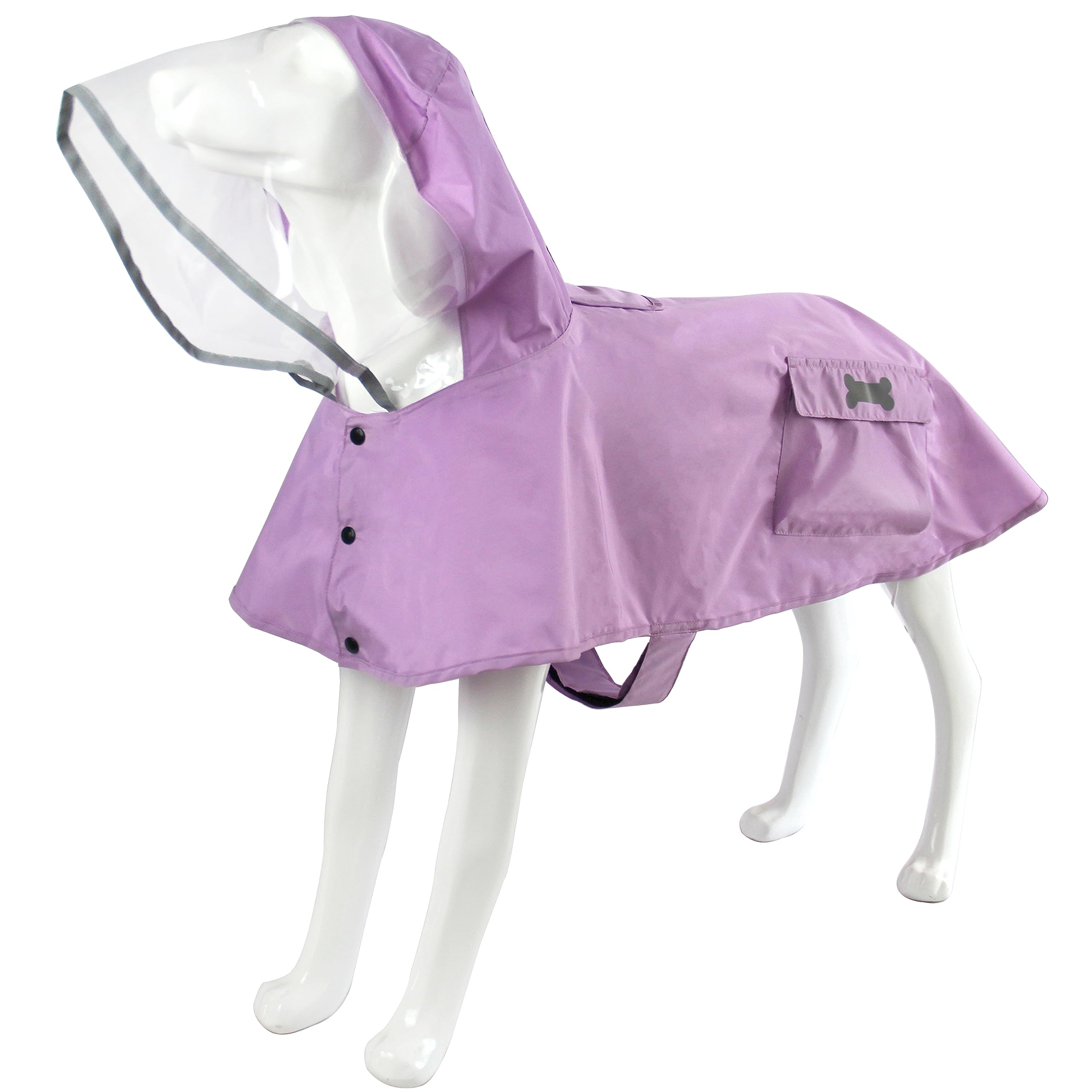 Amazon.com : Waterproof Dog Raincoat, Adjustable Reflective Lightweight ...