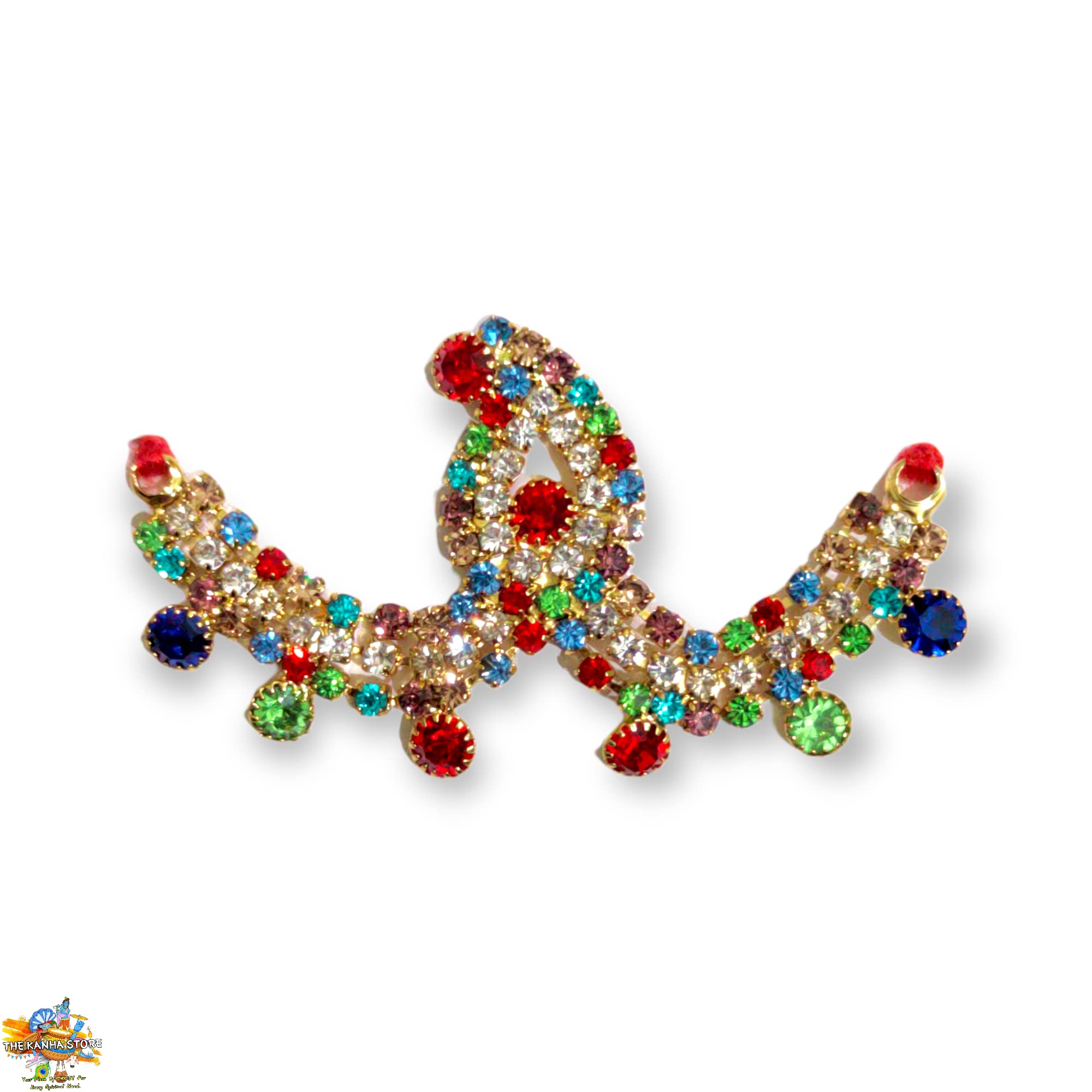 Buy Brij Sugandha Flexible Metal Chandrika Crown for Radha Rani & Devi ...