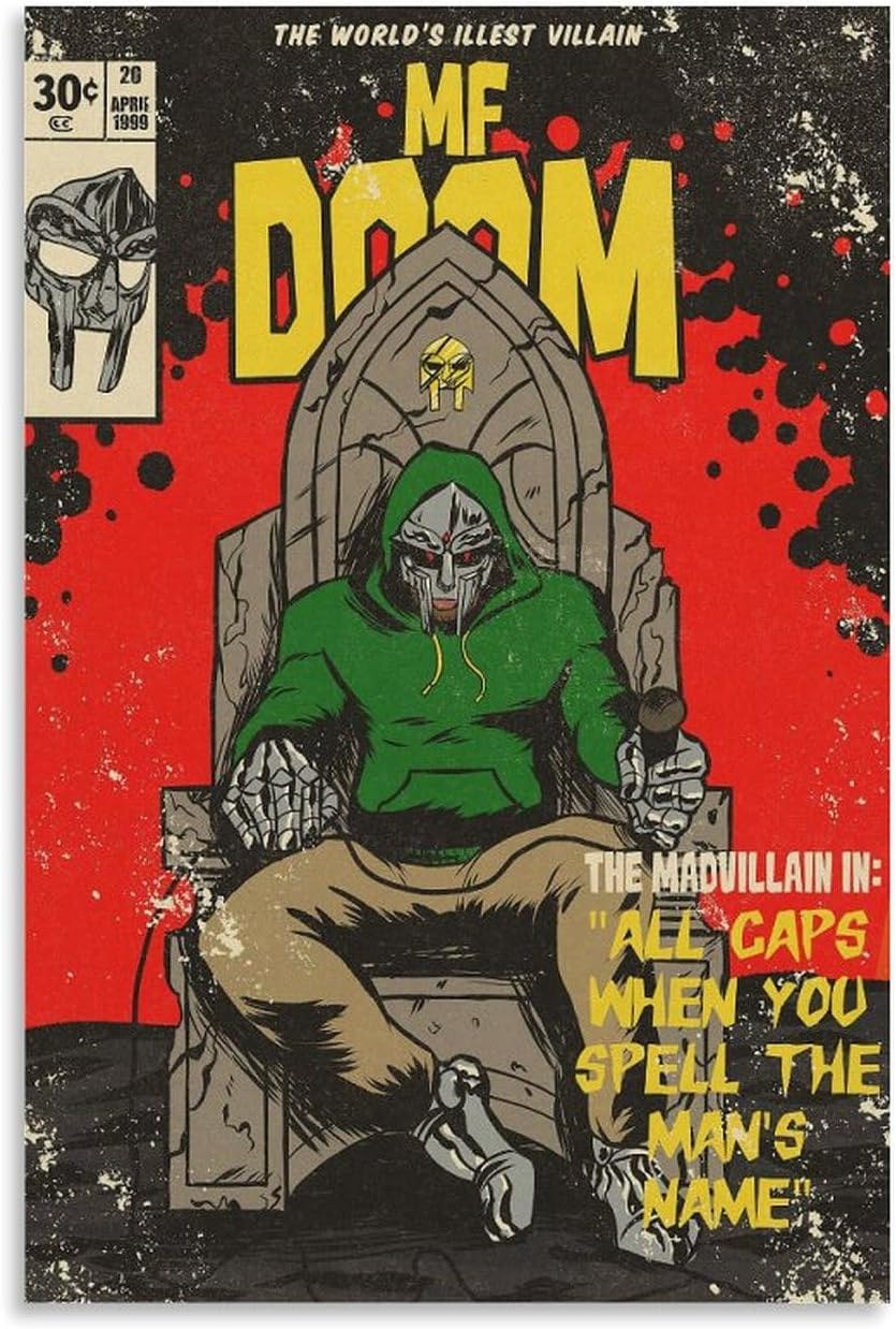 LSPDAG MF DOOM Music Album Poster MM...FOOD,Operation Doomsday,Super ...