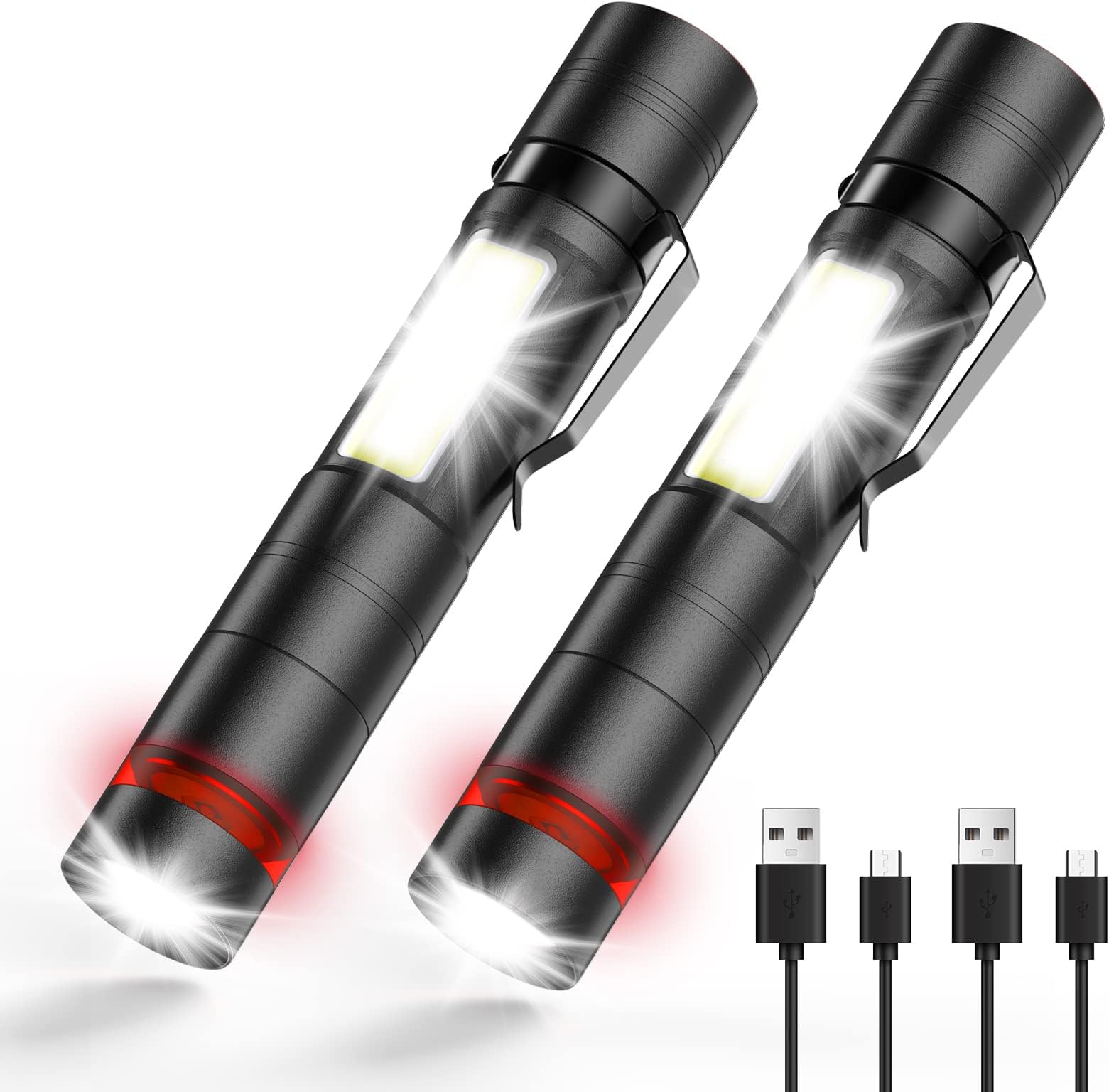 PUAIDA Mini LED Taschenlampe Kinder, Superhelle Zoombar Taschenlampe ...