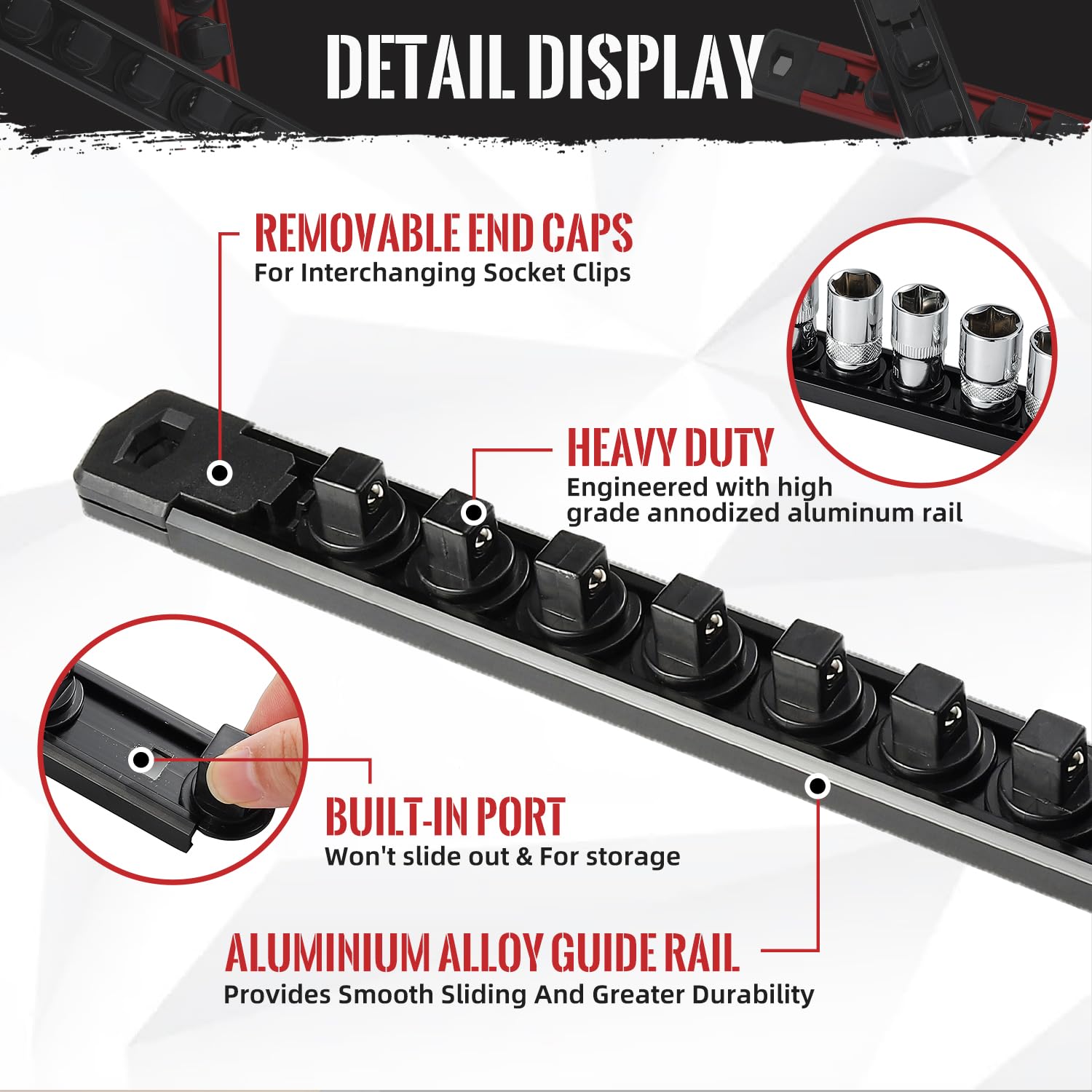 Snapklik.com : Reniteco Magnetic Socket Organizer, 3-Piece Heavty Duty ...