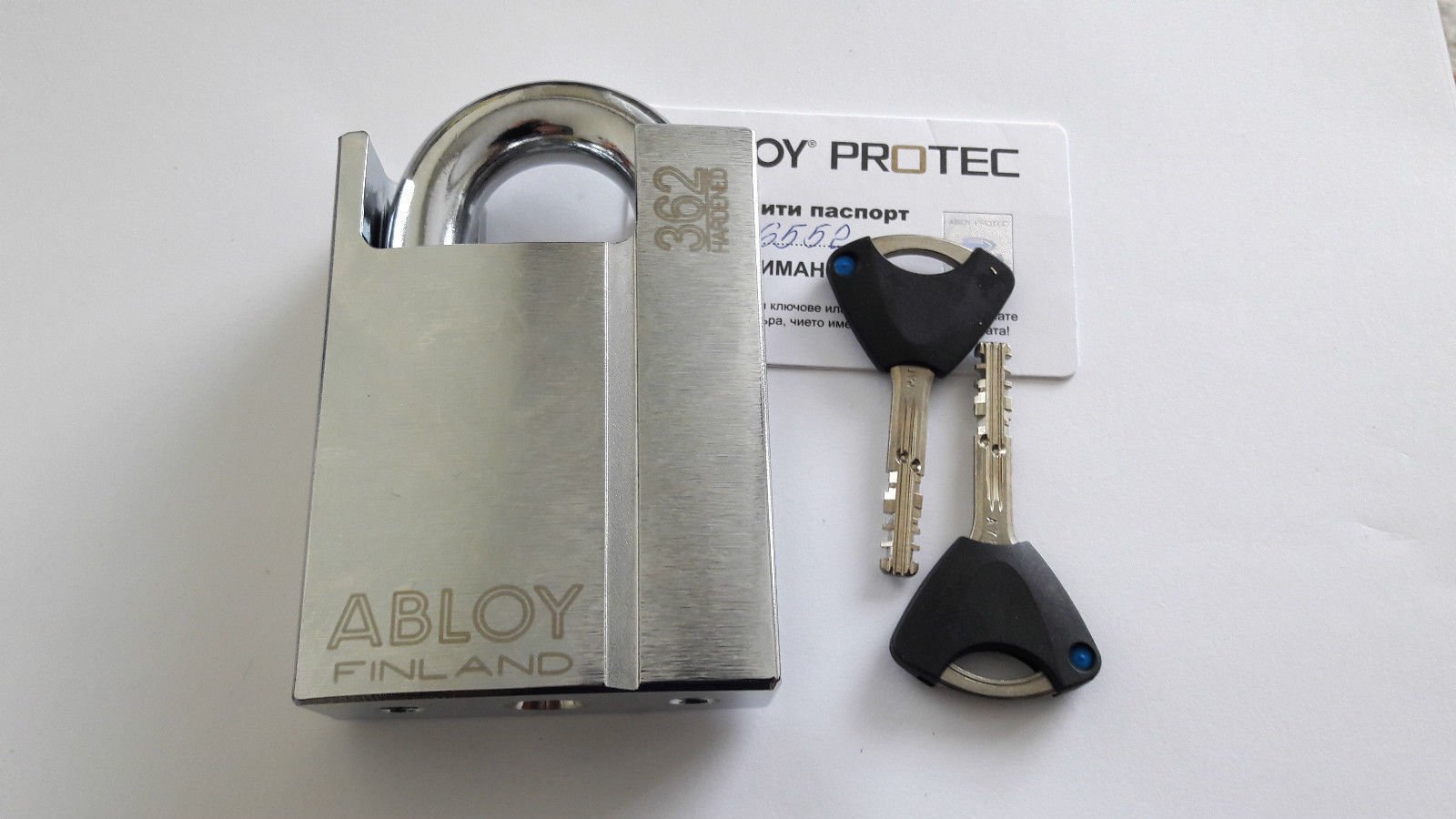 ABLOY PL362N PROTEC Steel Padlock with 2 Keys and ID Card - Amazon.com