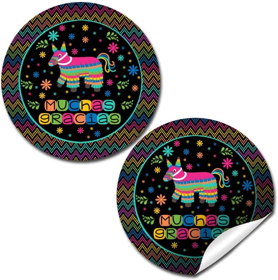 Amazon.com: 80pcs Cactus Thank You Stickers, Mexican Fiesta Theme Thank ...