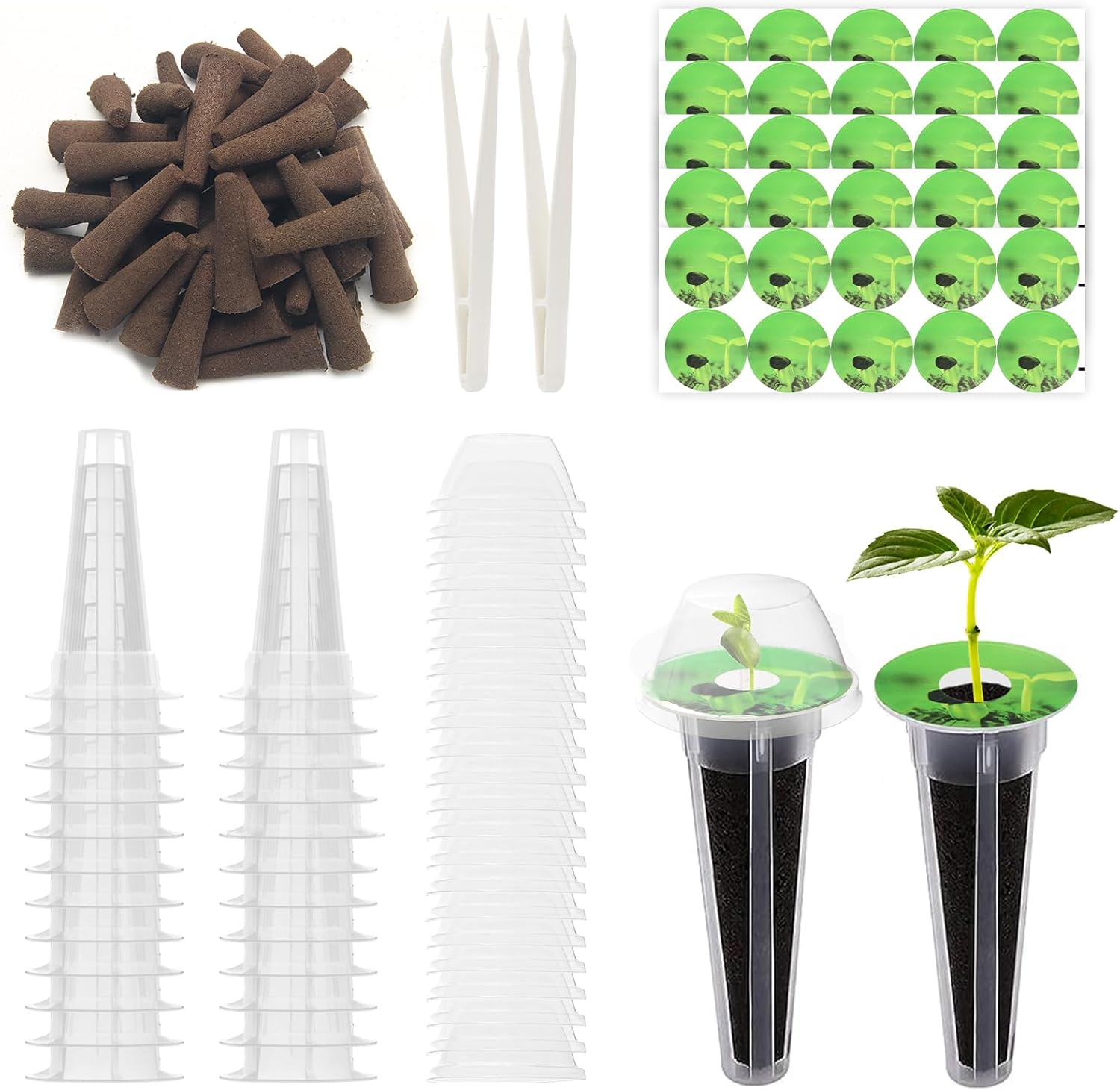 Amazon.com : 150 PCS Hydroponic Pods Kit, Seed Pods Kit for Aerogarden ...