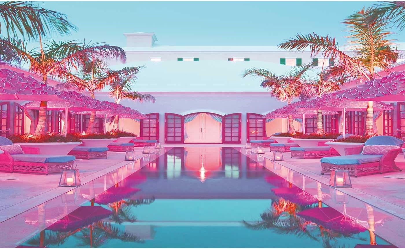 Amazon.com : Zliisang 5.9X 3.6ft Pink Dream House Backdrop Girls Hello ...