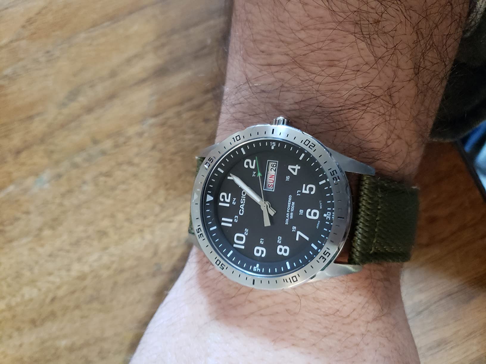 $15/mo - Finance Casio Men's Solar Powered Stainless Steel Quartz Cloth ...