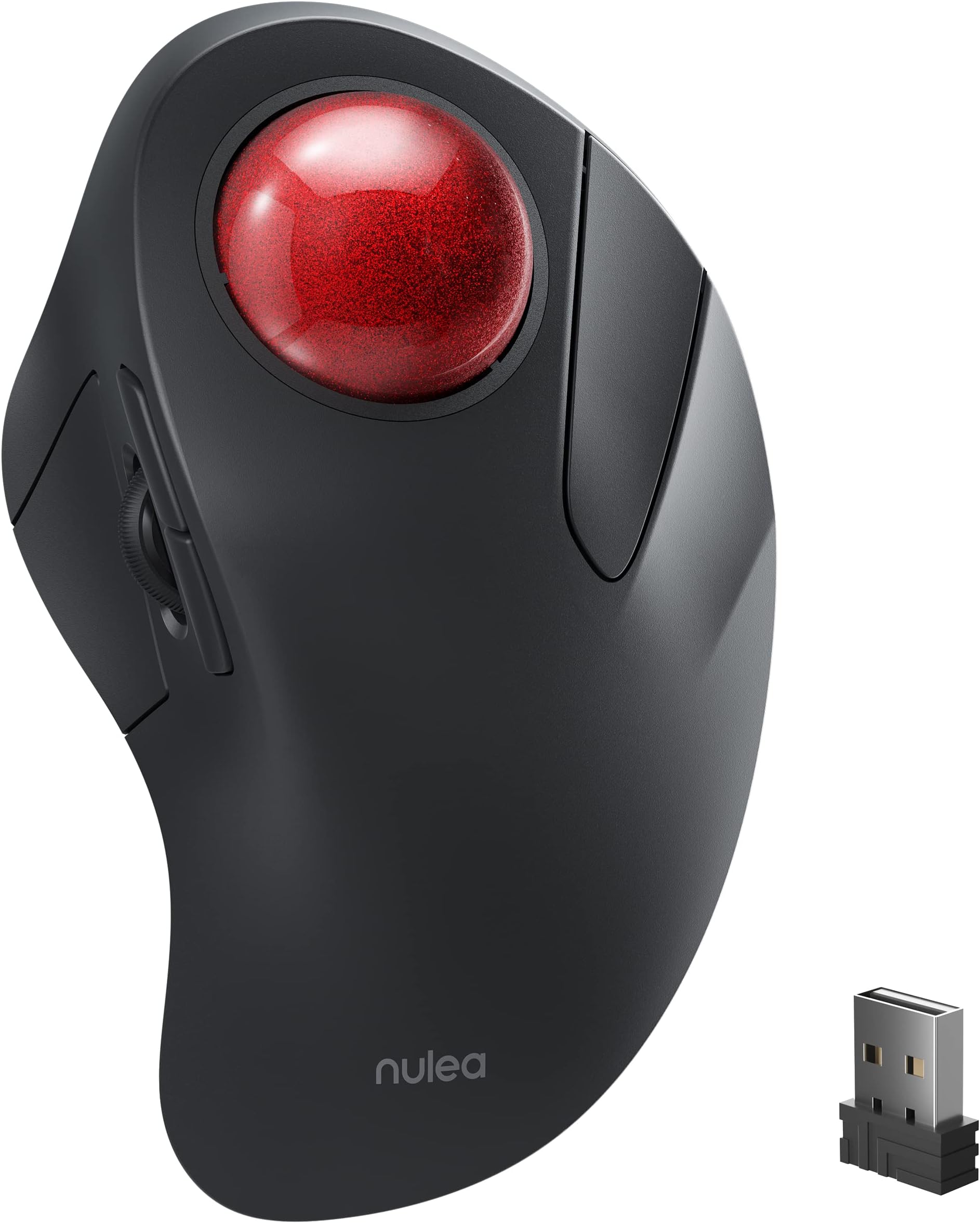 Nulea Wireless Trackball Mouse，Rechargeable Ergonomic Mouse, Easy Thumb ...