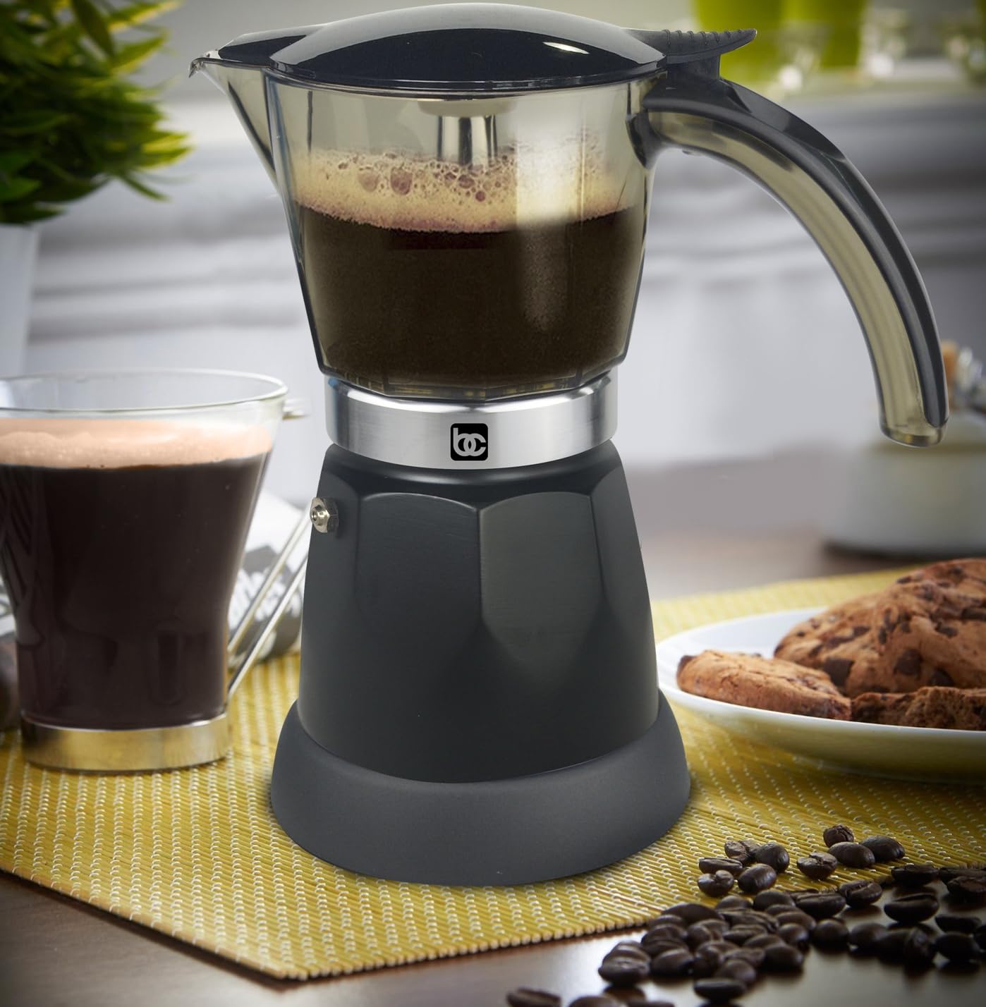 Bene Casa Black Portable Electric Espresso Maker/Cafetera, 3 Or 6 Cups ...