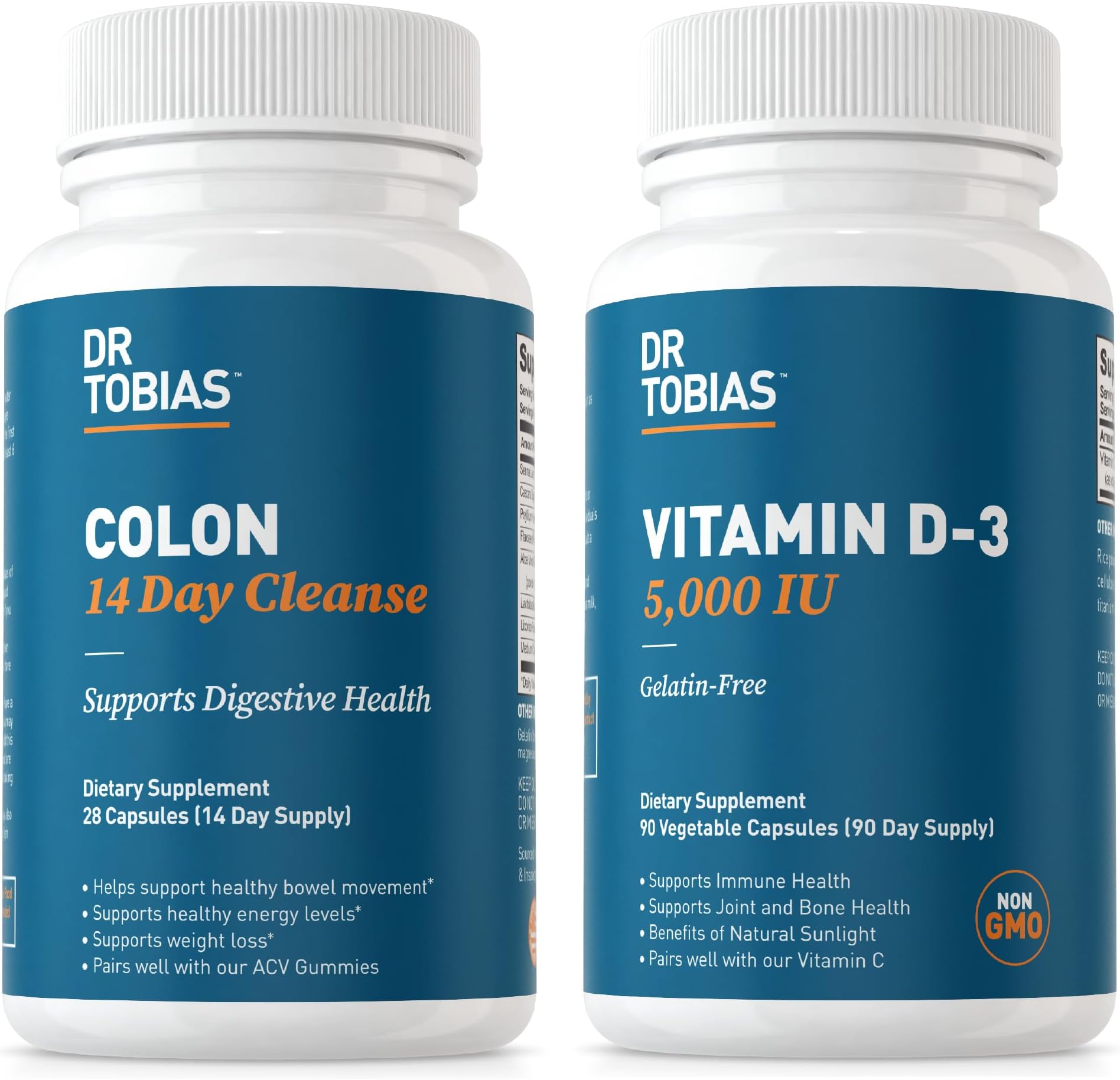 Amazon.com: Dr. Tobias Colon 14 Day Cleanse and Vitamin D3 5000 IU ...