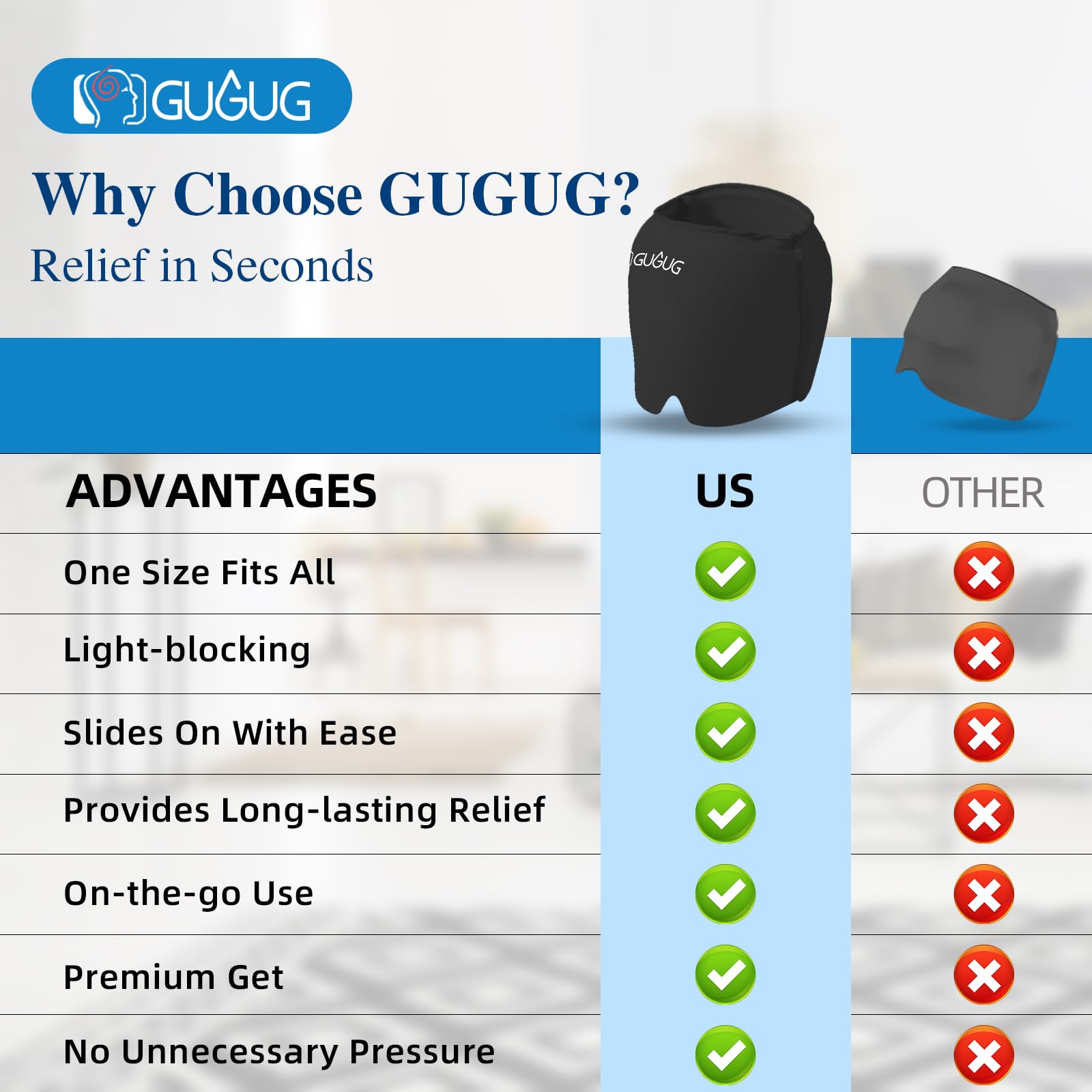 GUGUG 0° Migraine Relief Cap,...B0C46JP7D5 | Encarguelo.com