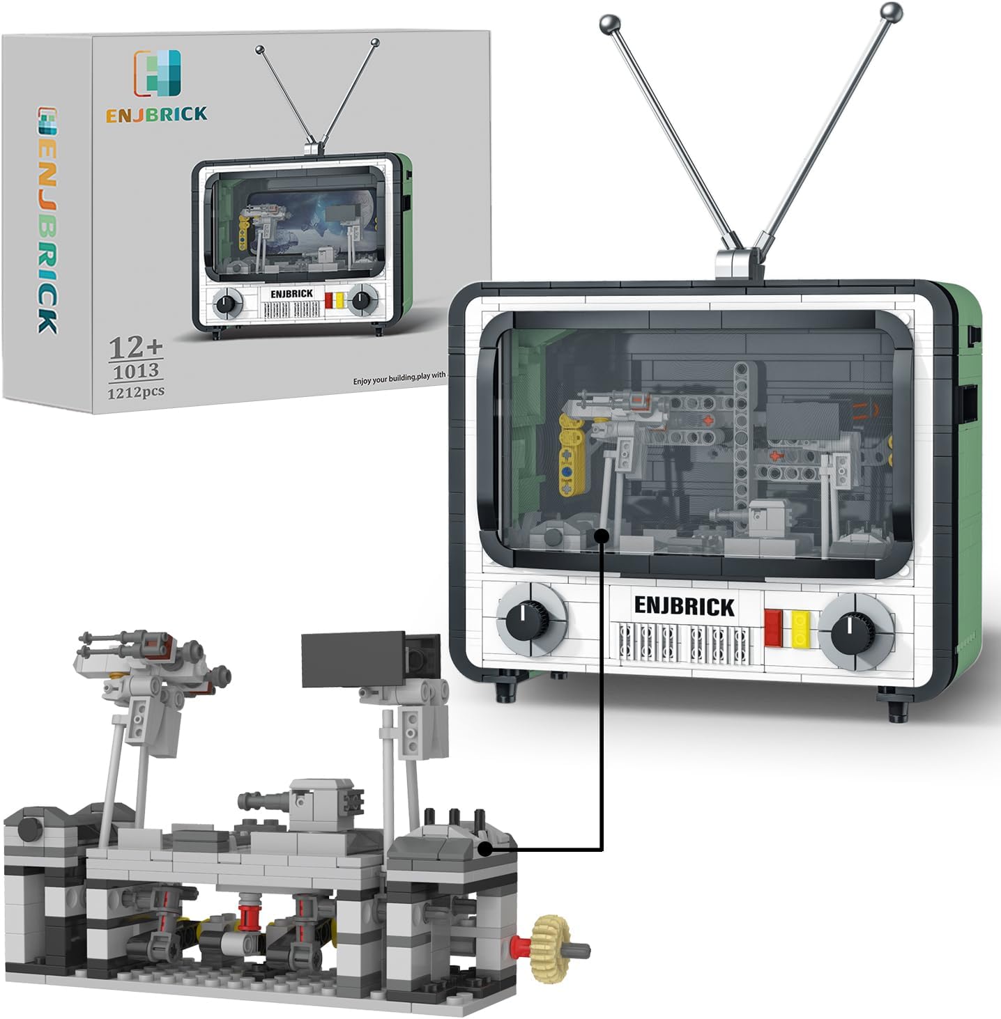 Amazon.com: Ideas Retro TV Building Set Compatible with Lego for Adults ...