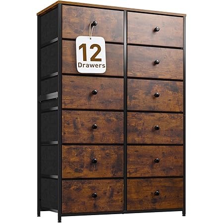 Amazon.com: EnHomee Tall Dressers for Bedroom 12 Drawer Dresser for ...