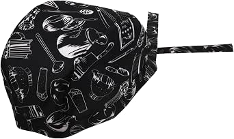 Amazon.com: ROMISBABA 3Pcs Skull Design Chef Hats with Creative Ribbon ...