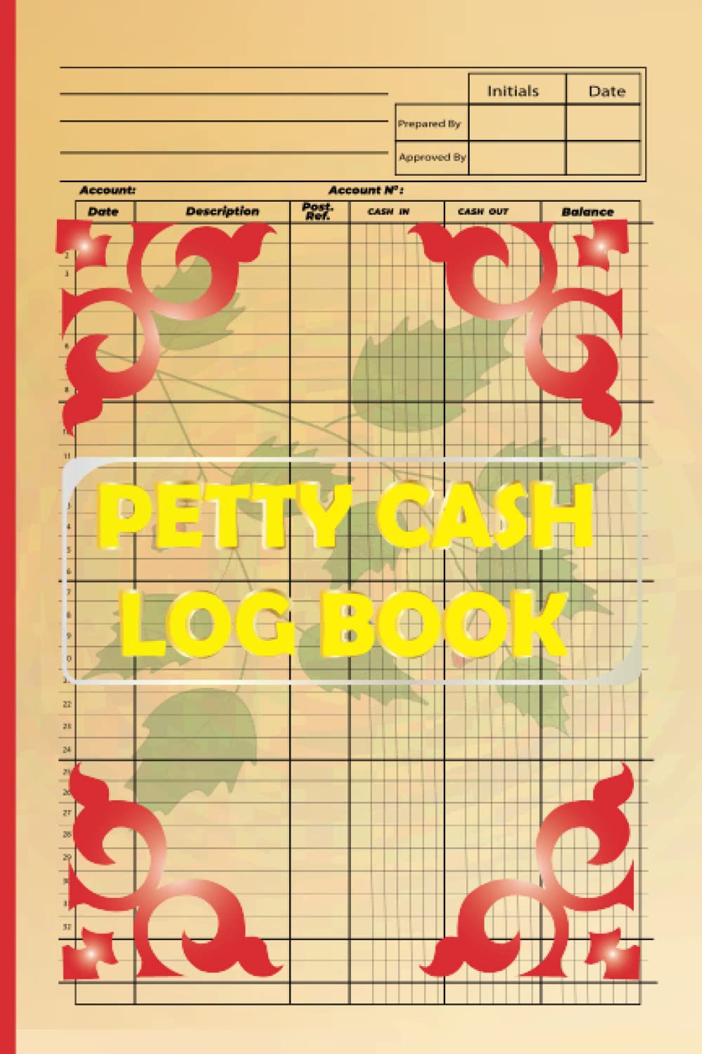 Petty Cash log book ledger for business: Ledger for Petty Cash Record ...