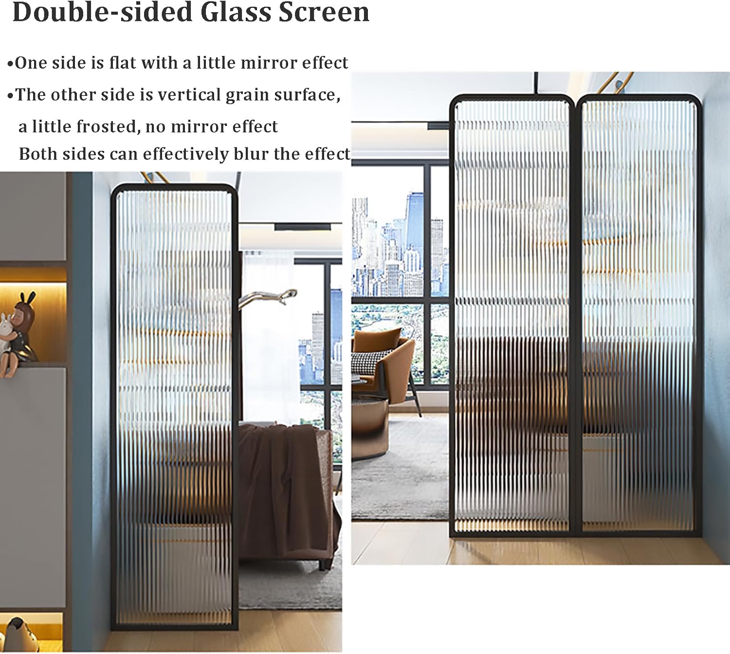 6ft Tall Modern Room Divider, Metal Glass Partition Nepal | Ubuy