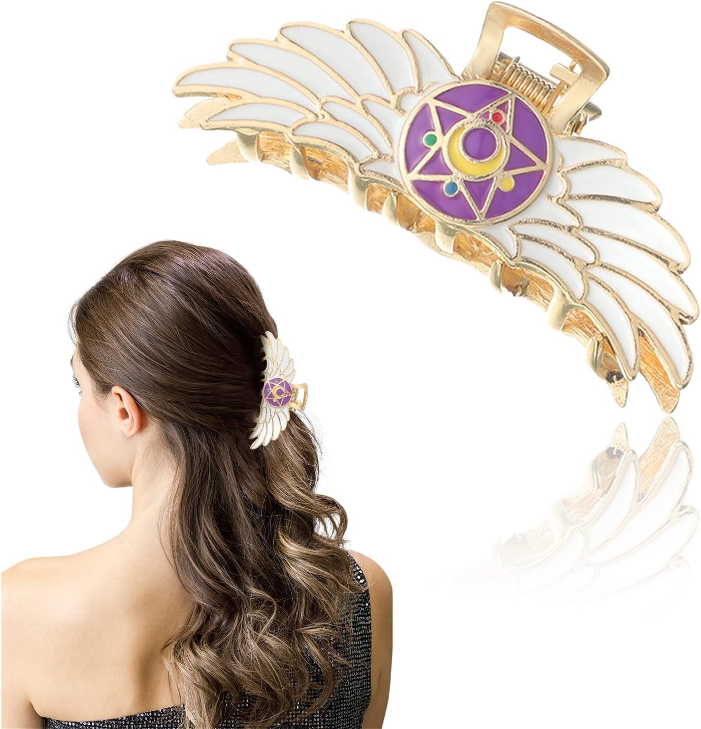 Amazon.com : Sailormoon Hair Claw Clips Cute Anime Metal Hair Clips ...