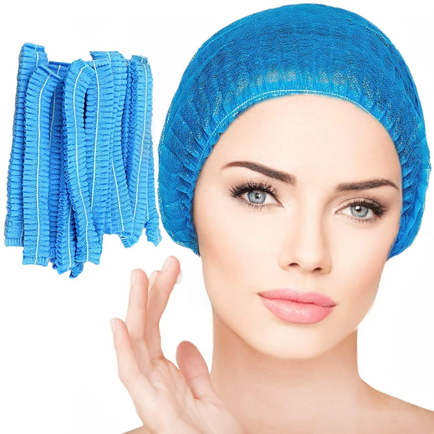 Amazon.com : Smilco 30pc/lot Disposable Bouffant Caps, 21inches Hair ...