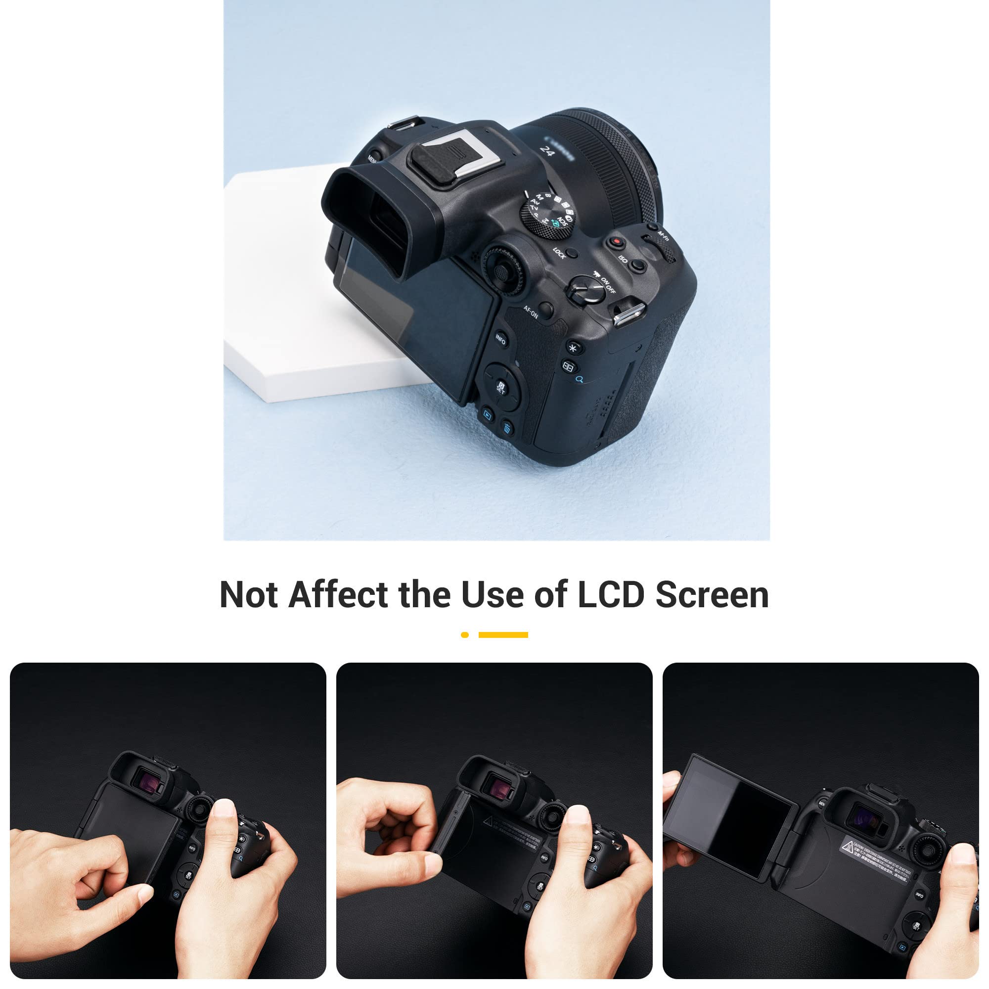 Snapklik.com : EOS R7 Eyecup Eyepiece, Extended Soft Silicon Camera Eye Cup Viewfinder Eyeshade ...