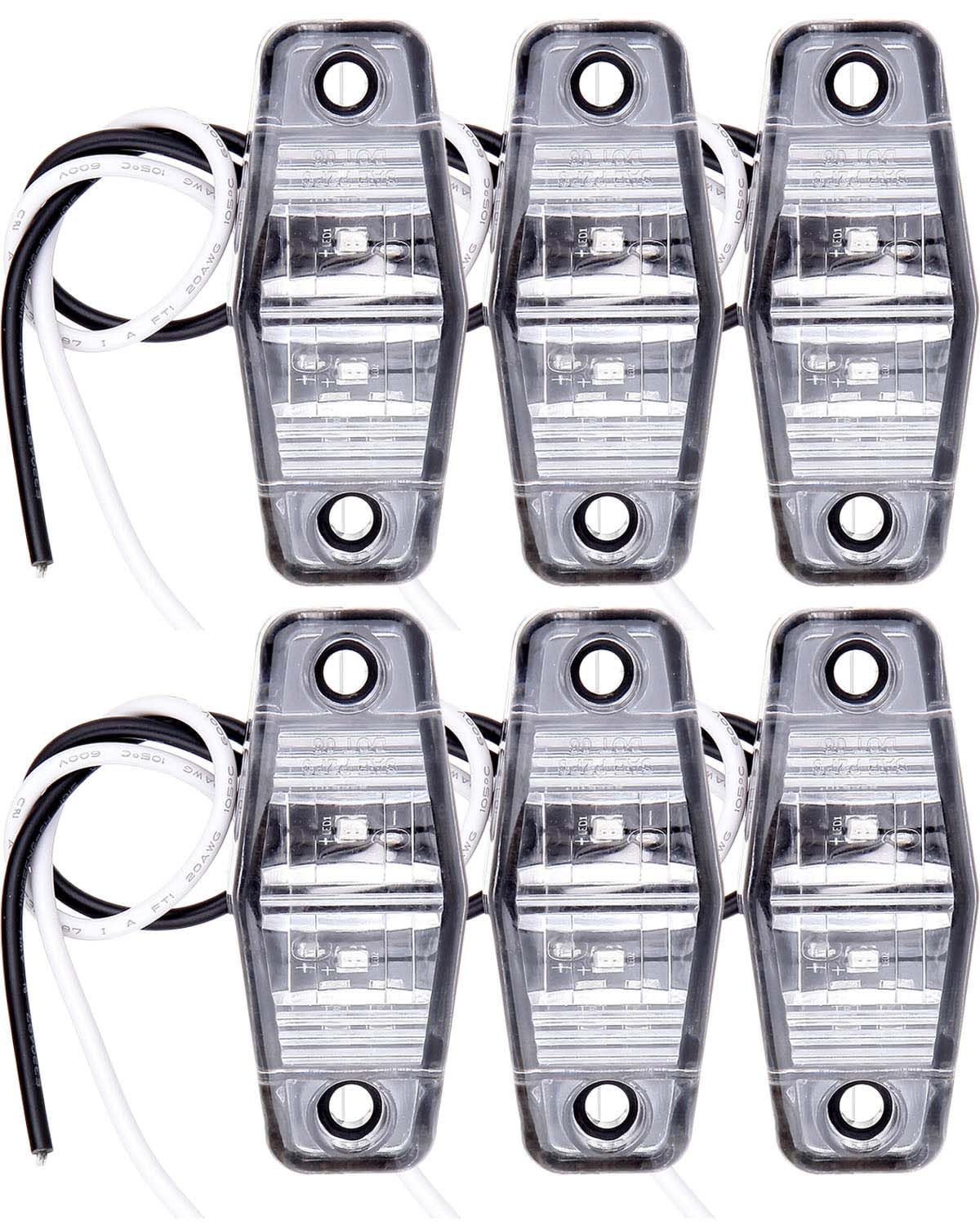 Amazon.com: cciyu 2.5in LED Trailer Truck Side Marker Lights, 6pcs ...