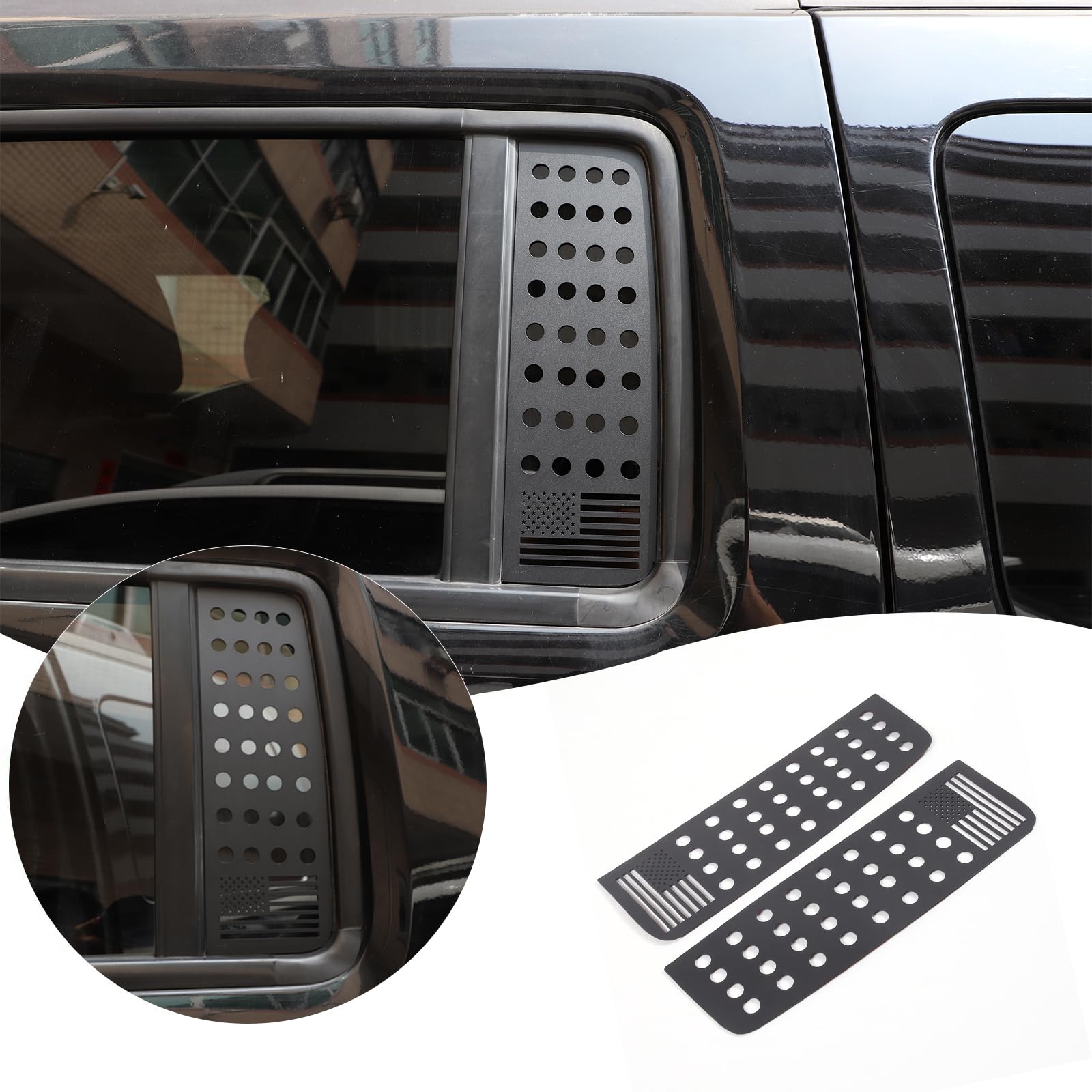 Amazon.com: PIUGILH Car Rear Window Glass Panel Cover Decal, Car Rear ...