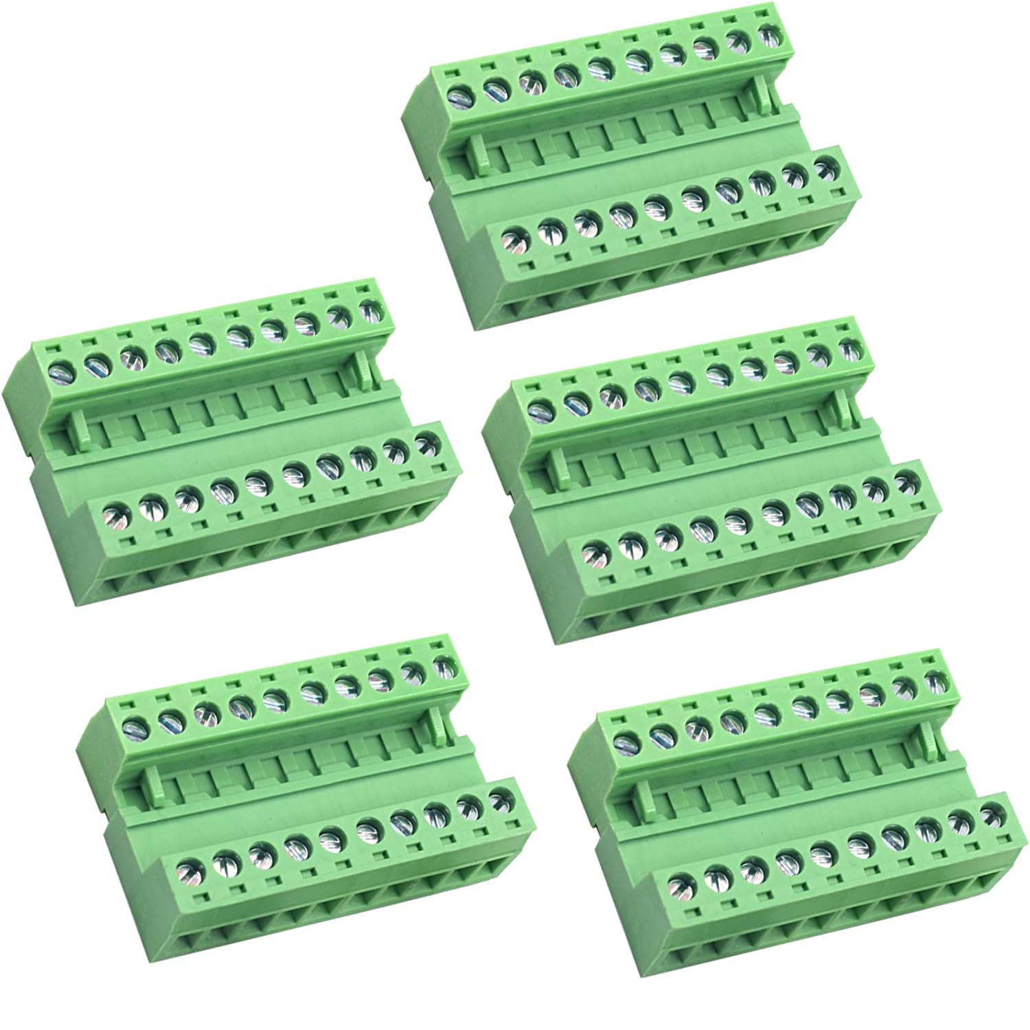 Snapklik.com : DaFuRui 5pairs 10 Pin 5.08mm Pitch PCB Mount Screw5Pcs ...