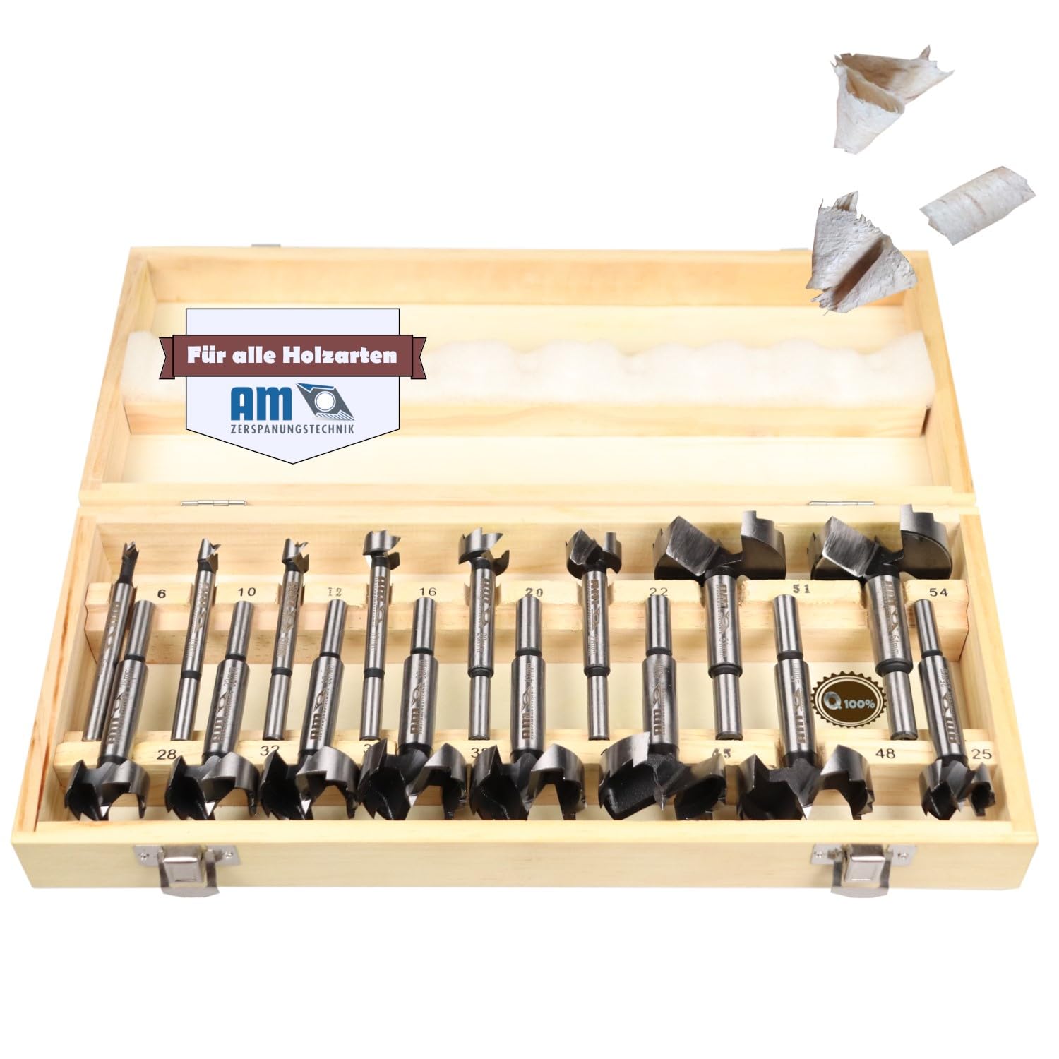 AM-Zerspanungstechnik Forstnerbohrer Set Ø6-54mm | Professionelles ...