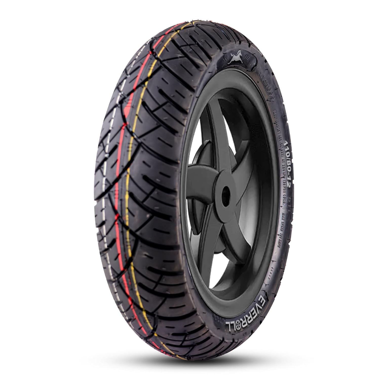 RideGears 100/80-12 Tubeless Tyre For Front Bike Tyre| Scooty/Scooter ...