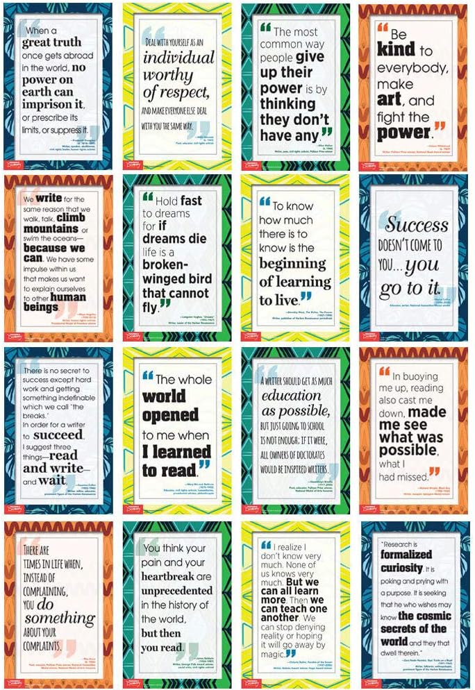 Amazon.com: Teacher's Discovery African-American Voices: Writers Poster ...