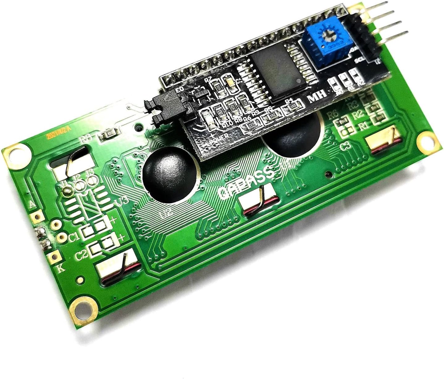 Buy FainWan IIC/I2C/TWI 1602 Display Module 16x2 Serial Blue Backlight LCD Module Compatible ...