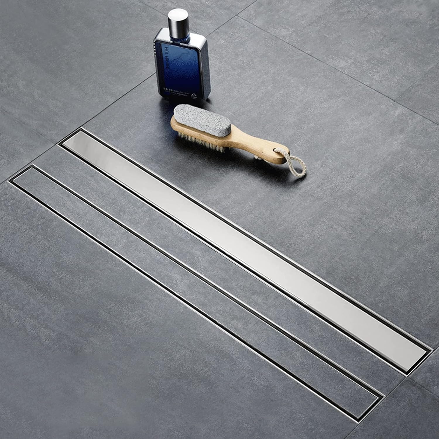 Buy 24x7 eMall Silver Drain 24 x 4 Inches Tile Insert Floor Drain, 304 ...