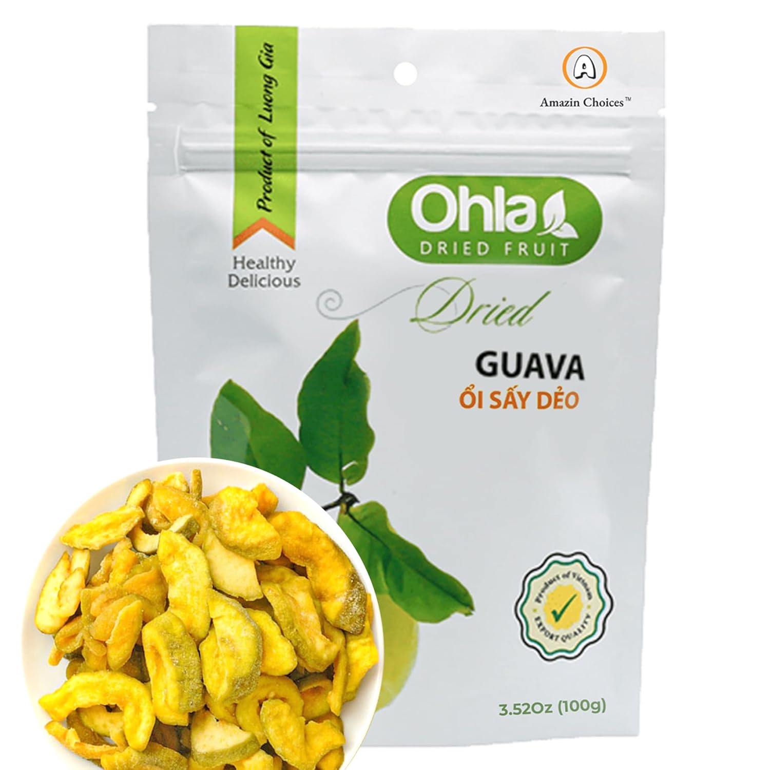 Amazon.com: Dried Guava Premium Snack - Amazin Choices Dried Fruit ...