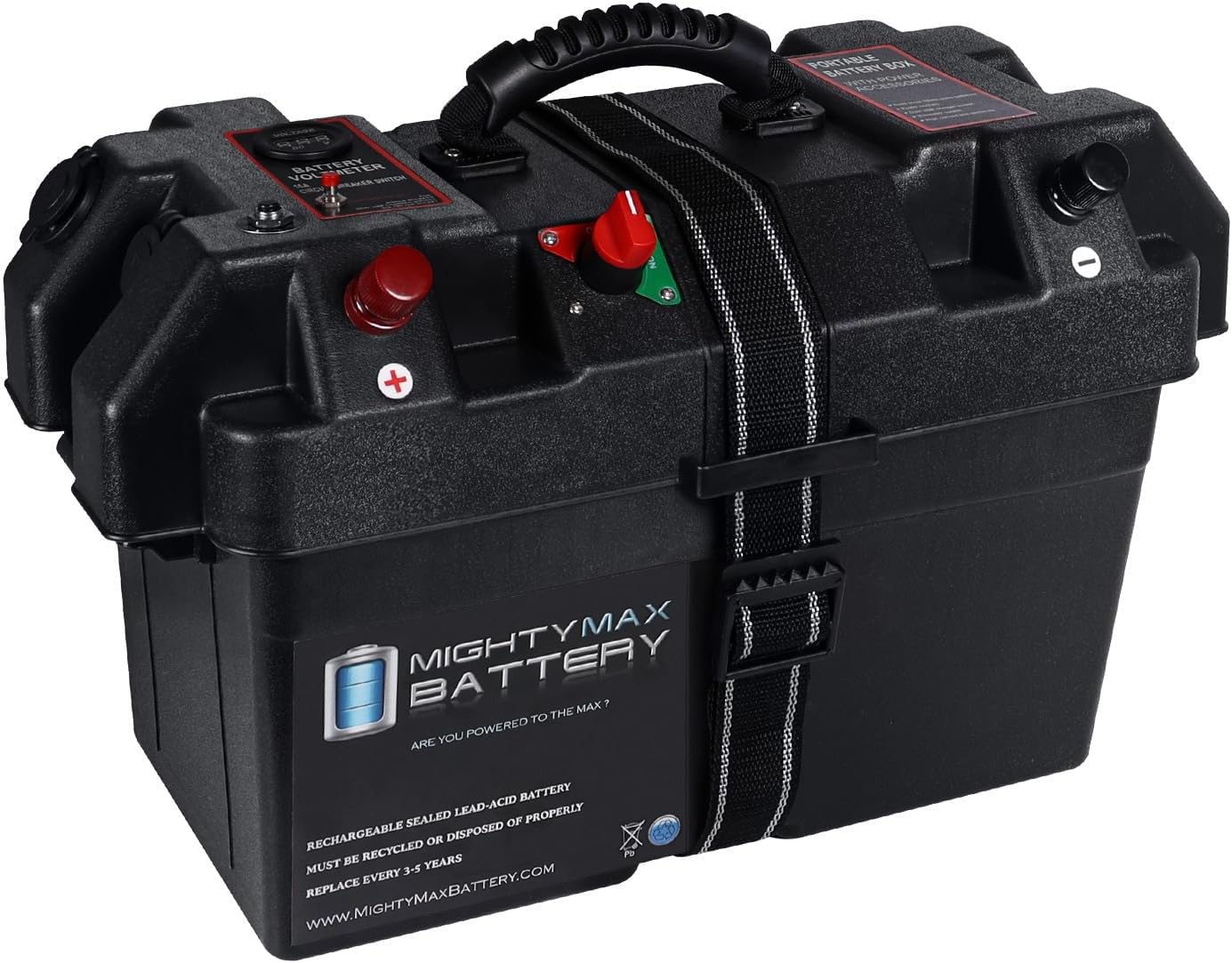 Amazon.com: Mighty Max Battery Trolling Motor Smart Battery Box Power ...