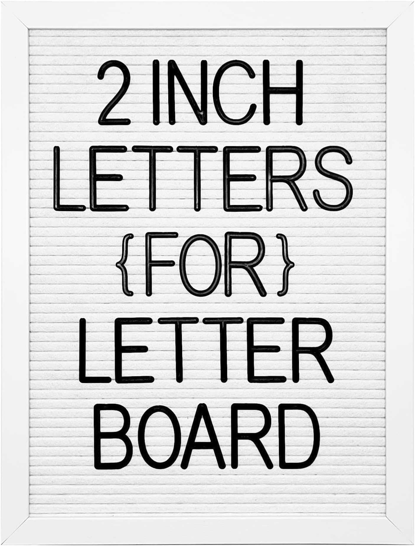 Amazon.com : G GAMIT Felt Letter Board Letters Set - Pre-cut 227pcs 2 inch Tall Black Letters ...