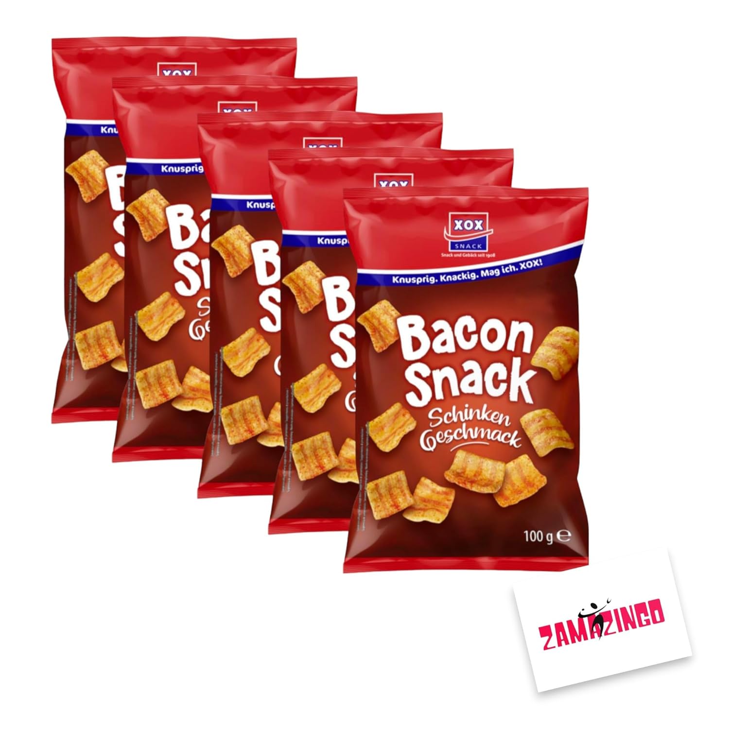 XOX Bacon Snack 100g | Knuspriger Genuss, herzhaft kräftiger Schinken ...