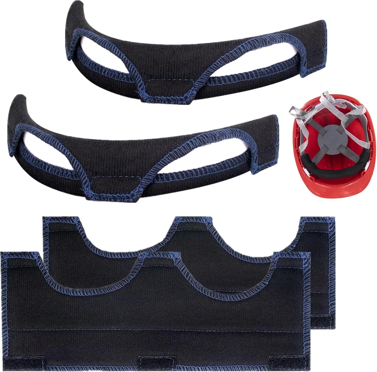 alfyng 4 Pack Hard Hat Sweatband, Reusable Sweat Band Liner, Helmet ...