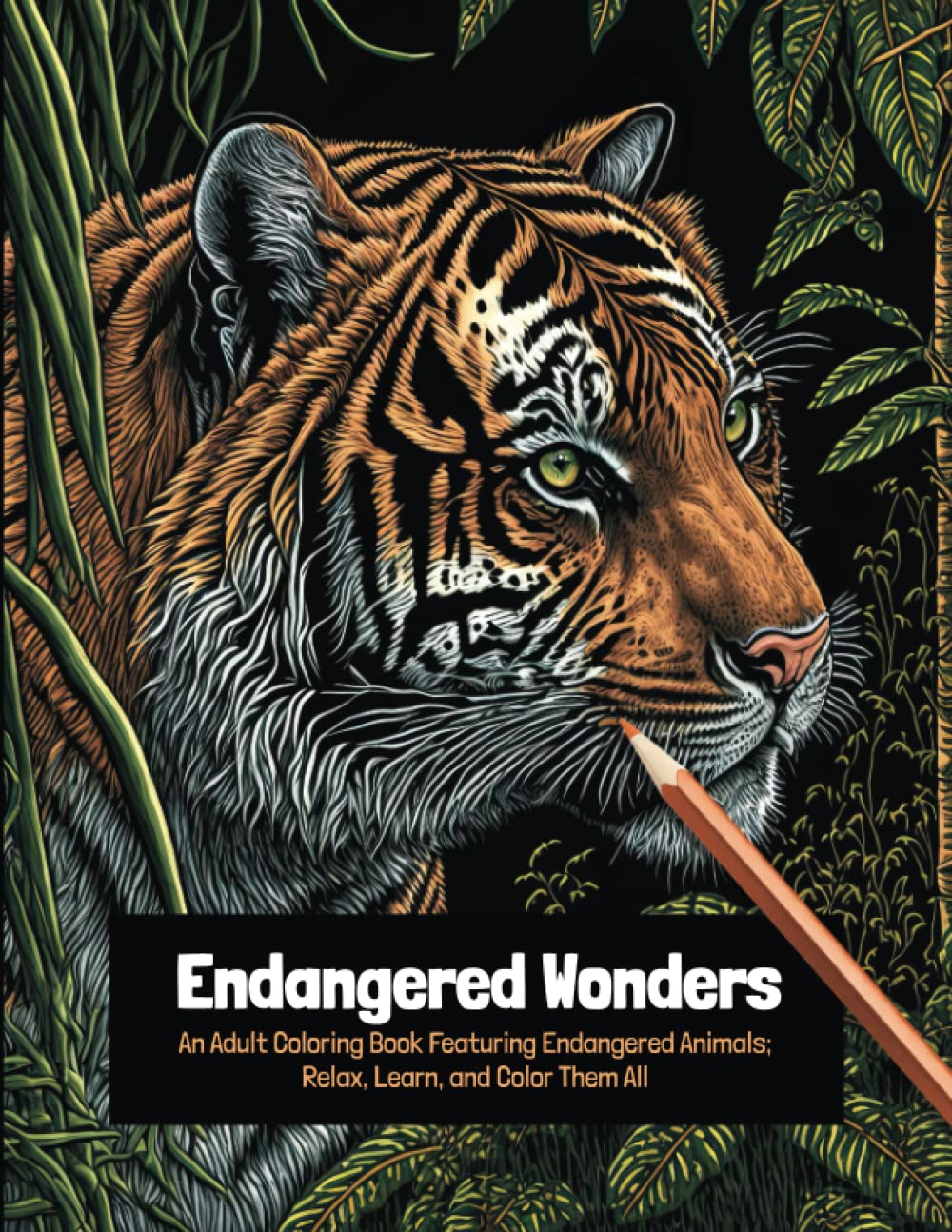 Amazon.com: Endangered Wonders: An Adult Coloring Book Featuring ...